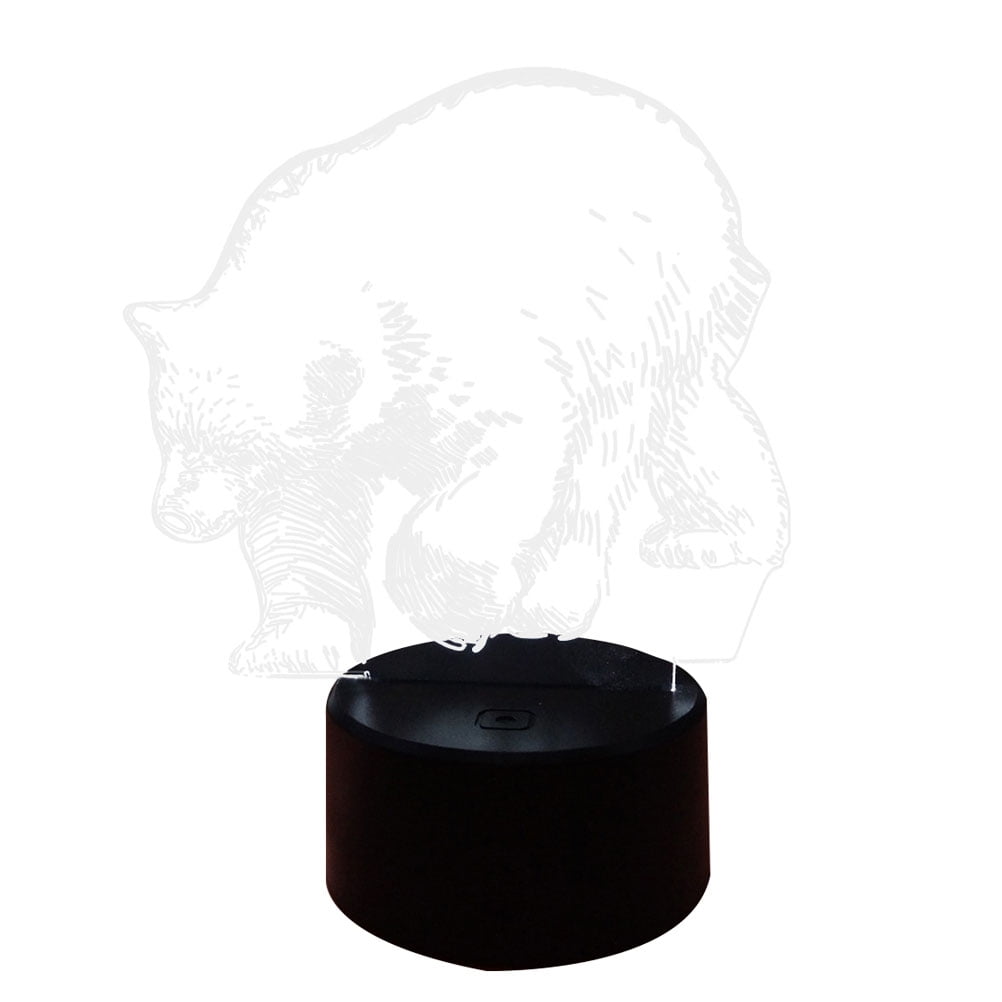 Creative Table Lamp Unique Bedside Light Desktop Lamp Chic Polar Bear ...