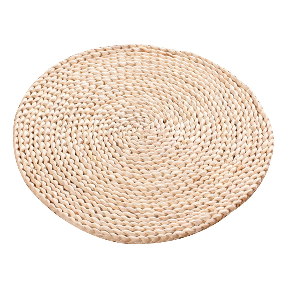 Creative Tatami Floor Mat 1 Set Corn Husk Woven Cushion Round Yoga ...