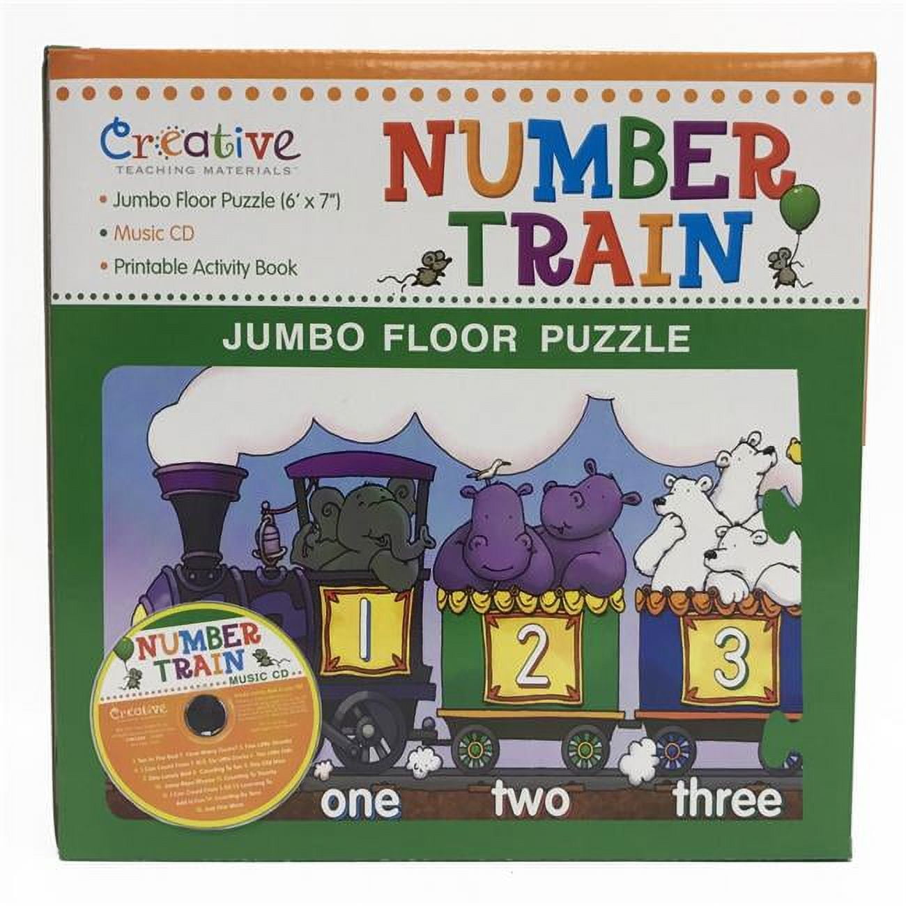 Creative Teaching Materials Numbers Jumbo Floor Puzzle with CD ...