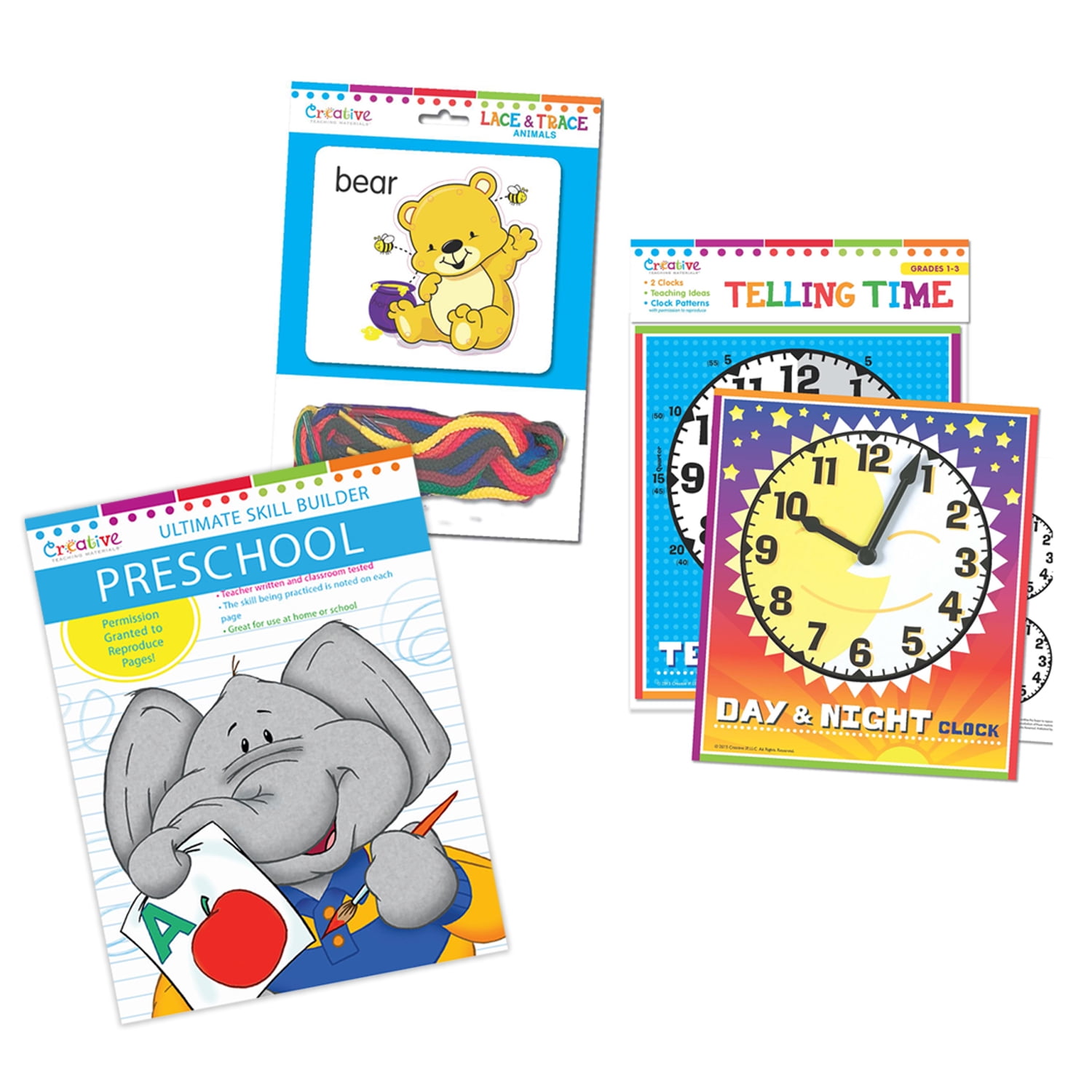 Creative Teaching Materials Preschool Learning Bundle, Set of 3 ...