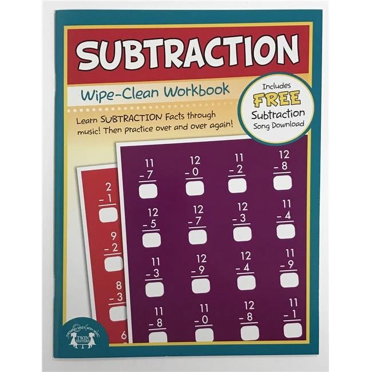 Creative Teaching Materials Subtraction Wipe Clean Workbook - Walmart.com