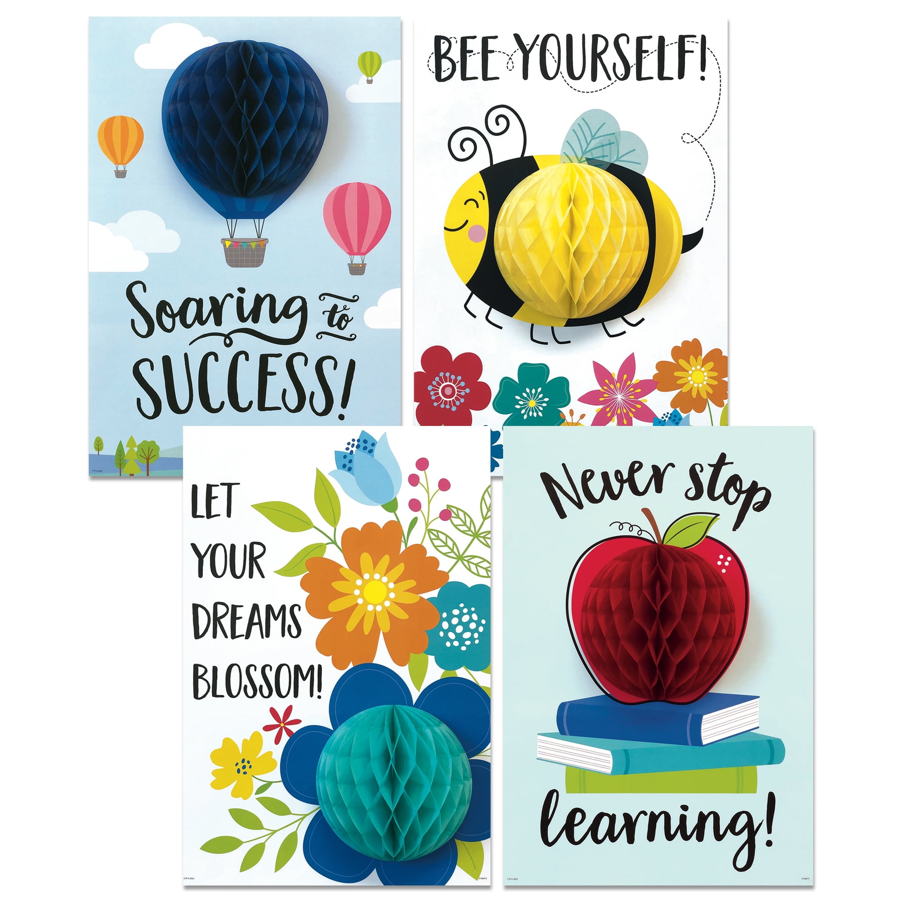 Creative Teaching Press 3D POP! Positive Mindset Inspire U 4-Poster ...