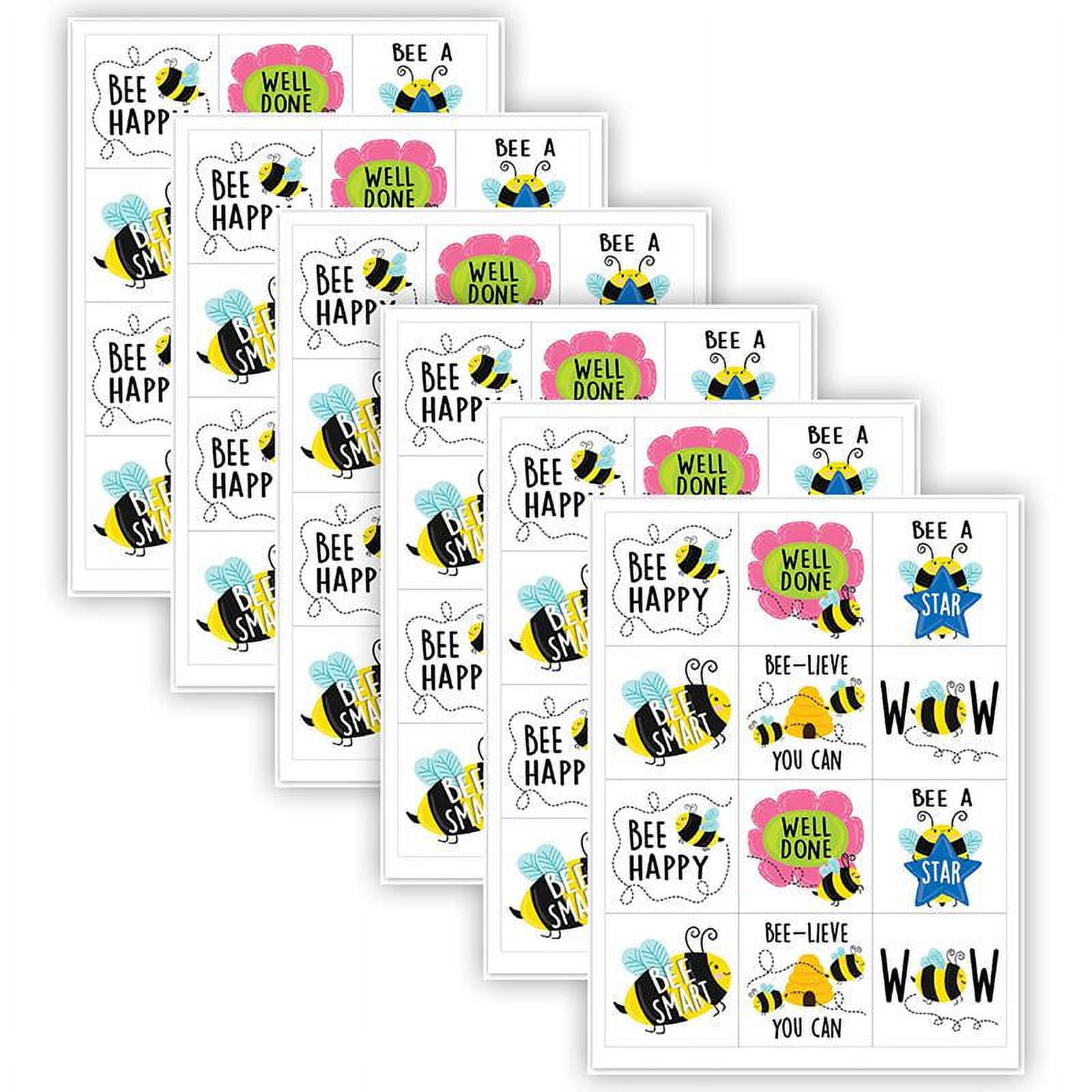 Creative Teaching Press Bees Rewards Stickers, 1-1/2", 60 Per Pack, 6 ...