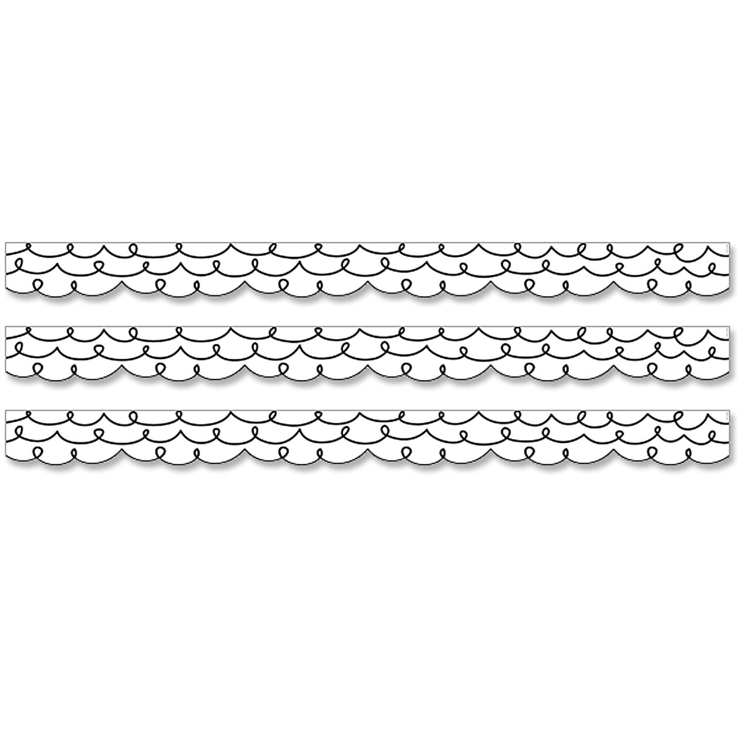 Creative Teaching Press CTP10456-3 35 ft. Loop-De-Loop Border, Black ...