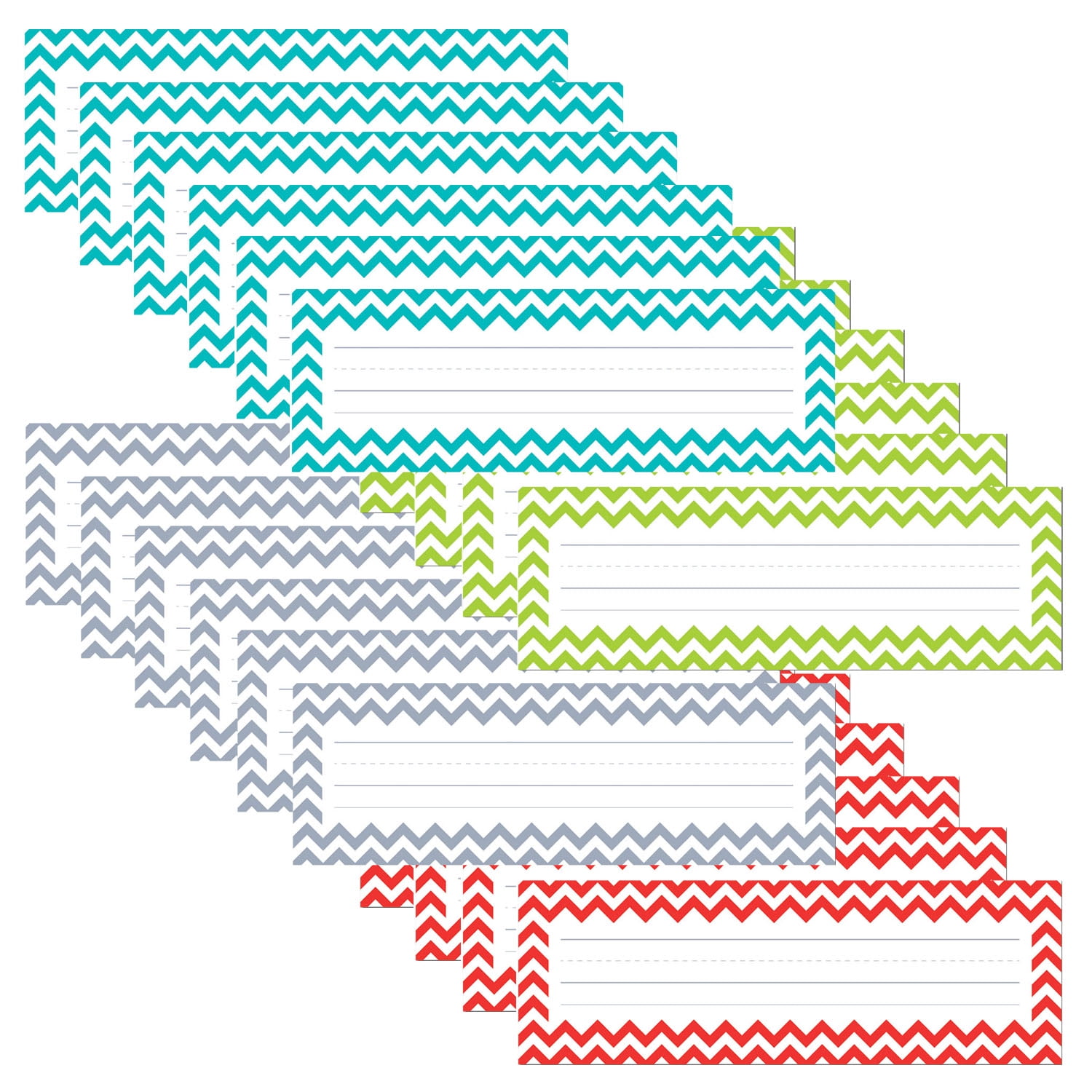 Creative Teaching Press Chevron Solids Name Plates, 36 Per Pack, 6 ...