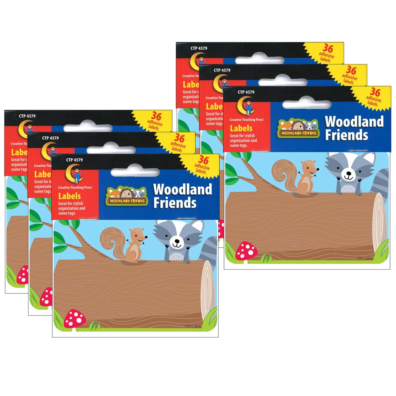 Creative Teaching Press Woodland Friends Name Tag Labels, 36 Per Pack ...