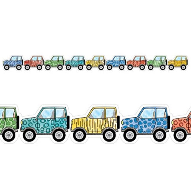 Safari Friends Off-Road Vehicles Border, 35 Feet - Walmart.com