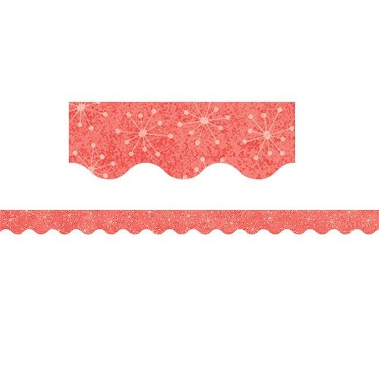 Creative Teaching Press CTP8412-6 Midcentury Mod Red Atomic Star Border ...