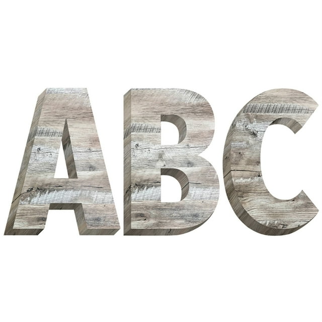 Creative Teaching Press CTP8752 2 in. Rustic Wood Uppercase Letters ...