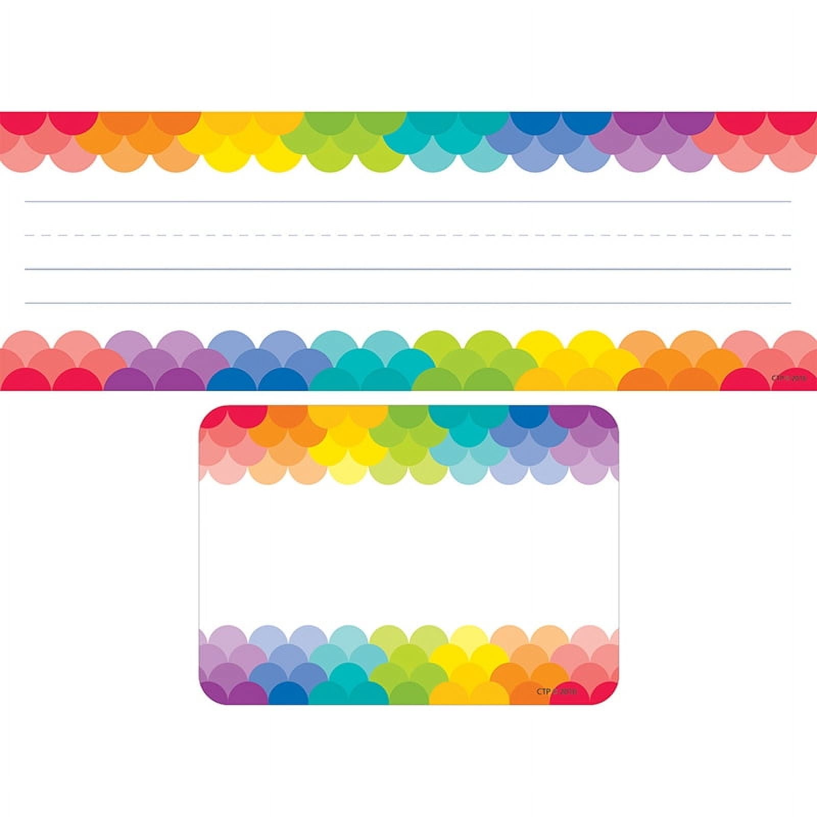 Creative Teaching Press CTP8939BN Rainbow Name Plate Label Combo Set ...