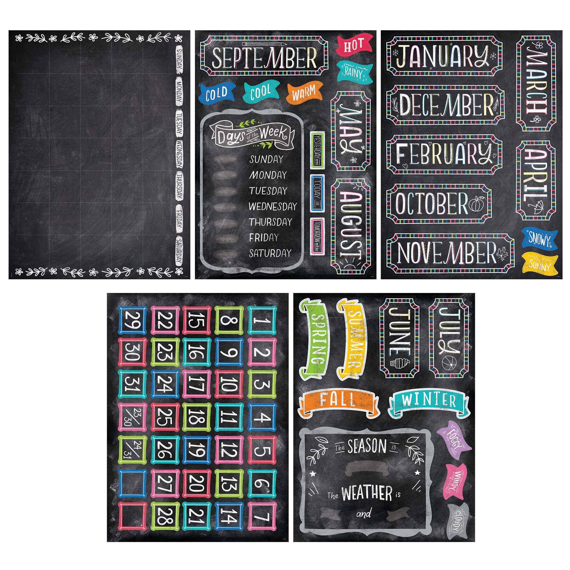 Creative Teaching Press Chalk It Up! Calendar Bulletin Board Set ...