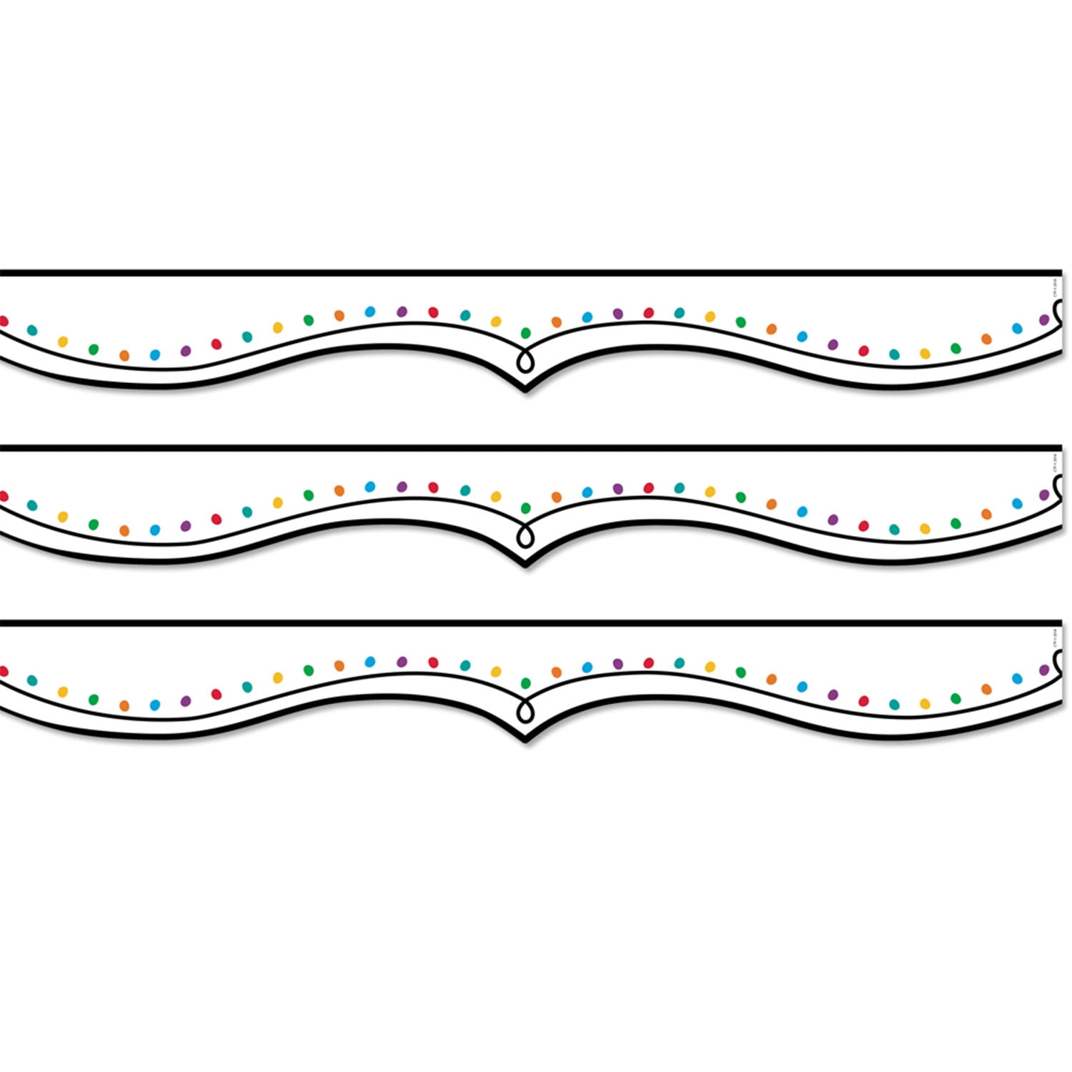 Creative Teaching Press Color Dotted Swirl EZ Border, Bulletin Board ...