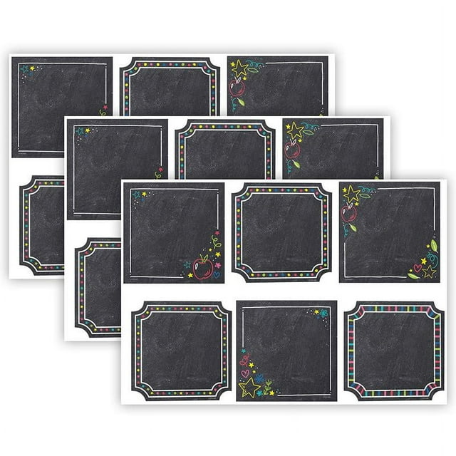 Creative Teaching Press Colorful Chalk Cards 6 Inch Designer Cut-Outs ...