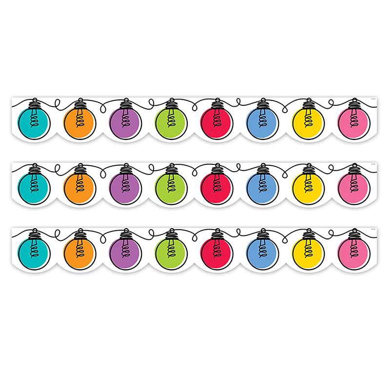 Creative Teaching Press Core Decor Colorful Doodle Lights EZ Border, 48 ...