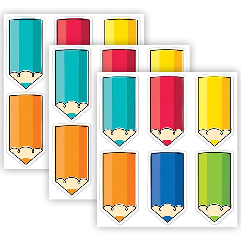 Creative Teaching Press Core Decor Colorful Doodle Pencils 6 Inch ...