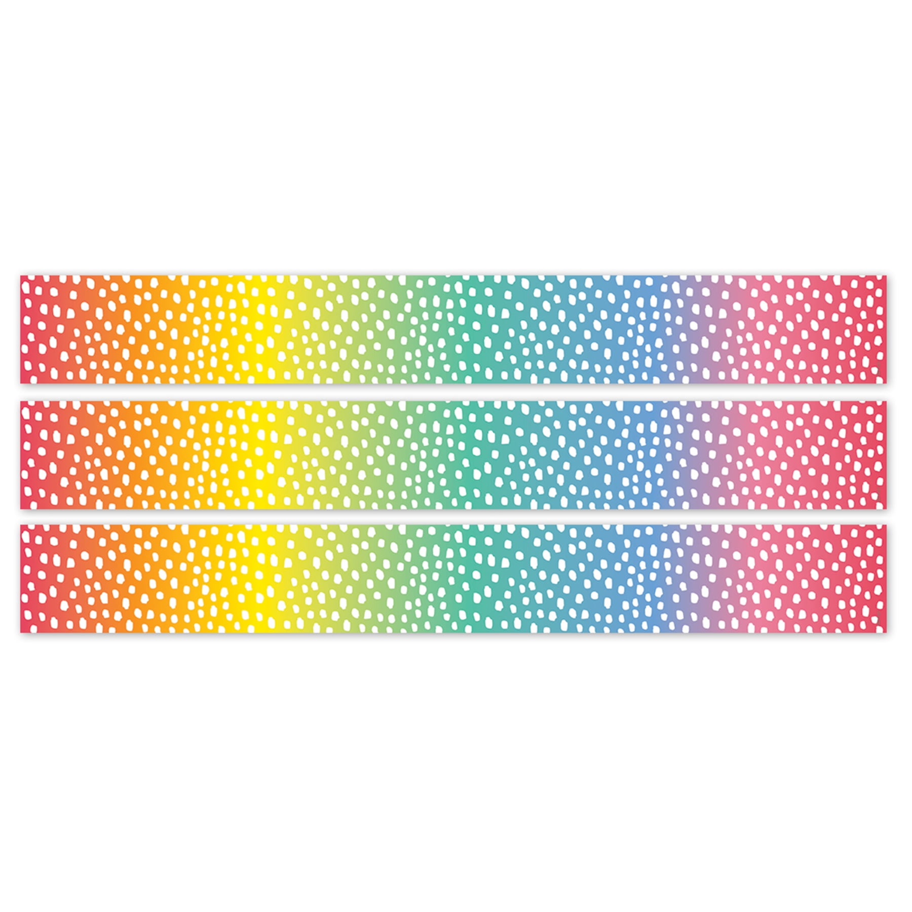 Creative Teaching Press Core Decor Messy Dots on Rainbow EZ Border ...