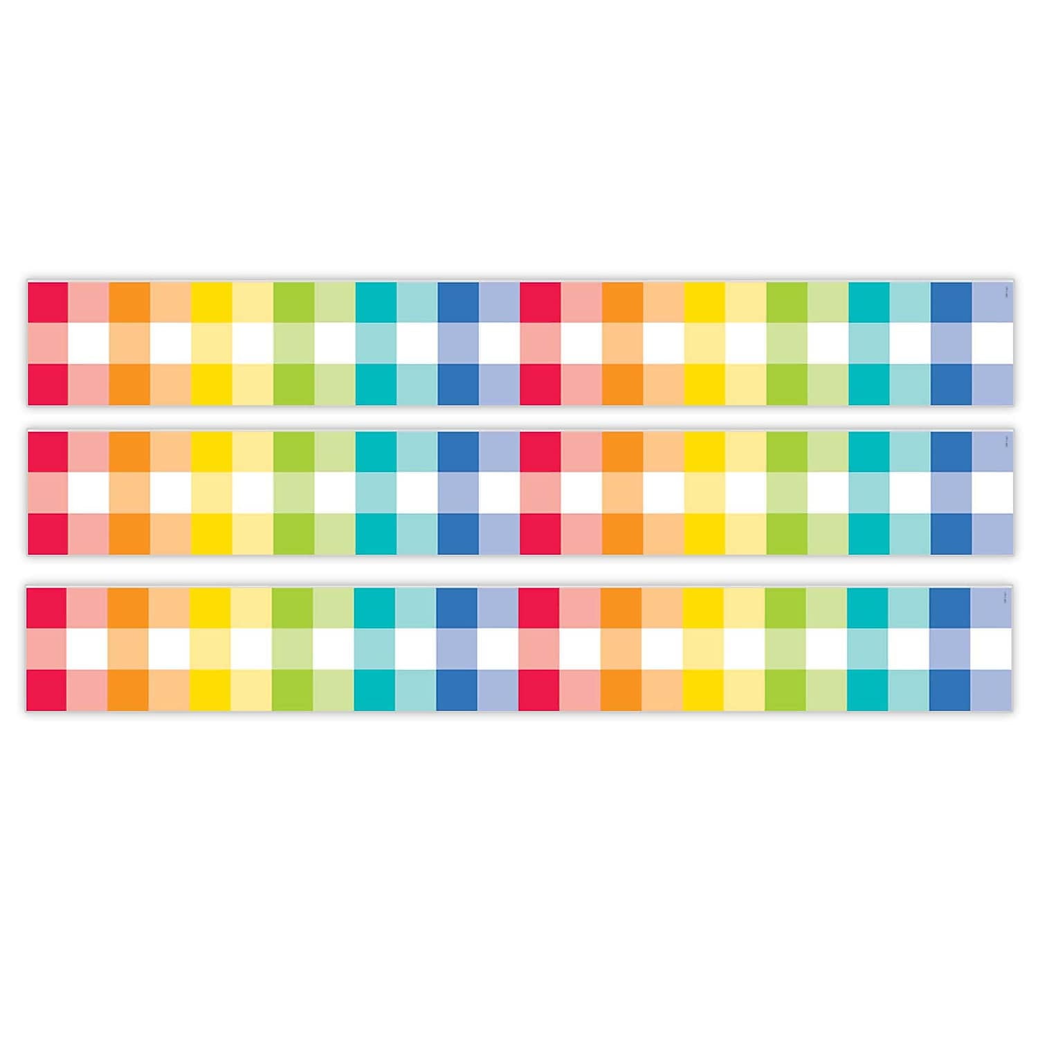 Creative Teaching Press Core Decor Rainbow Buffalo Check EZ Border, 48 ...
