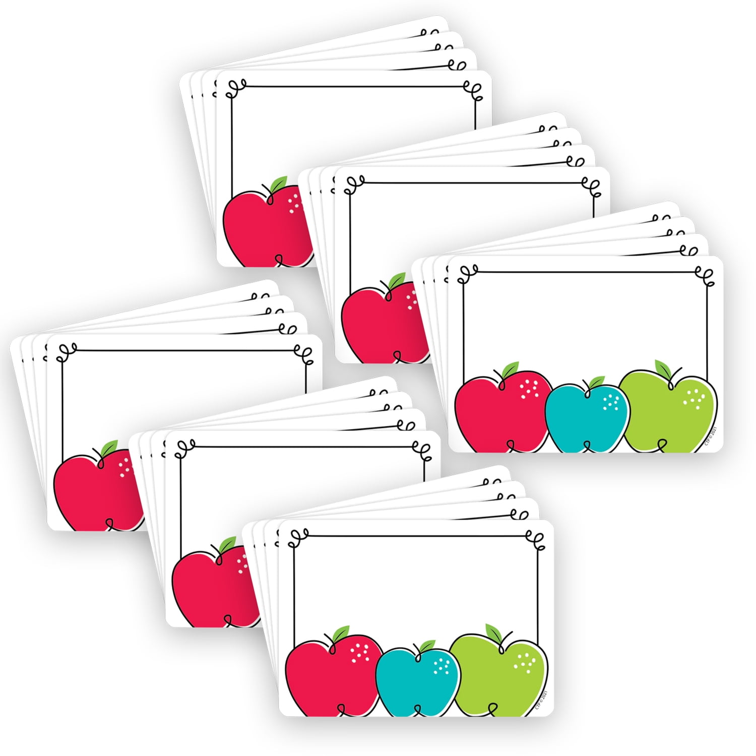 Creative Teaching Press Doodle Apples Labels, 3-1/2" x 2-1/2", 36 Per ...