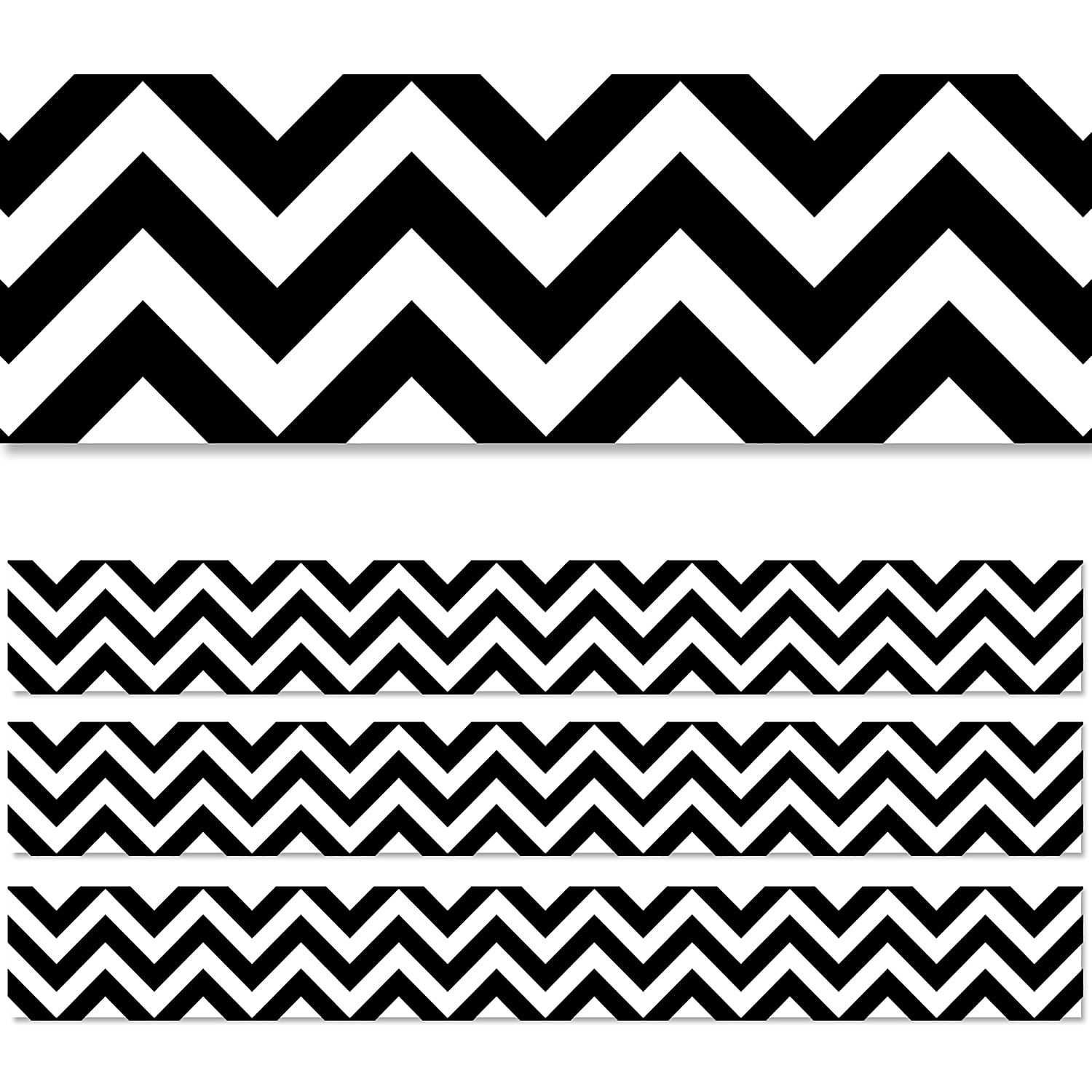 Creative Teaching Press EZ Border Paper Black Chevron Classroom, 72 ...
