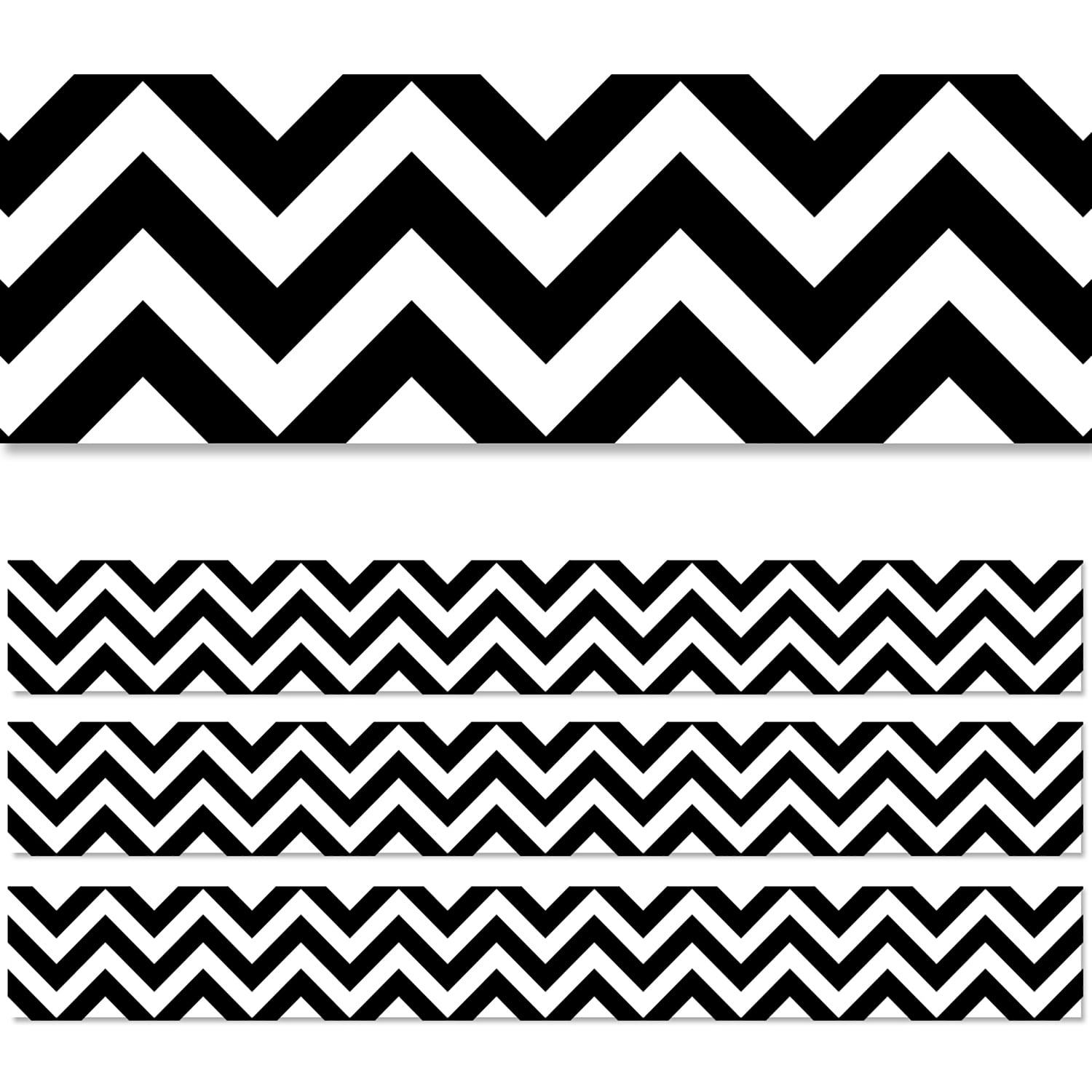 Black And White Chevron Paper Border