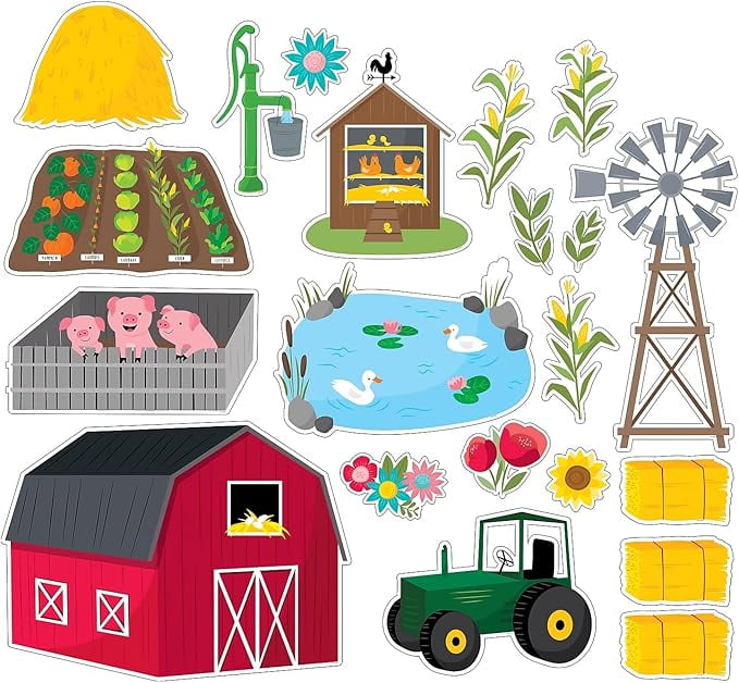 Creative Teaching Press Farm Friends Farm Fun Bulletin Board (10237 ...