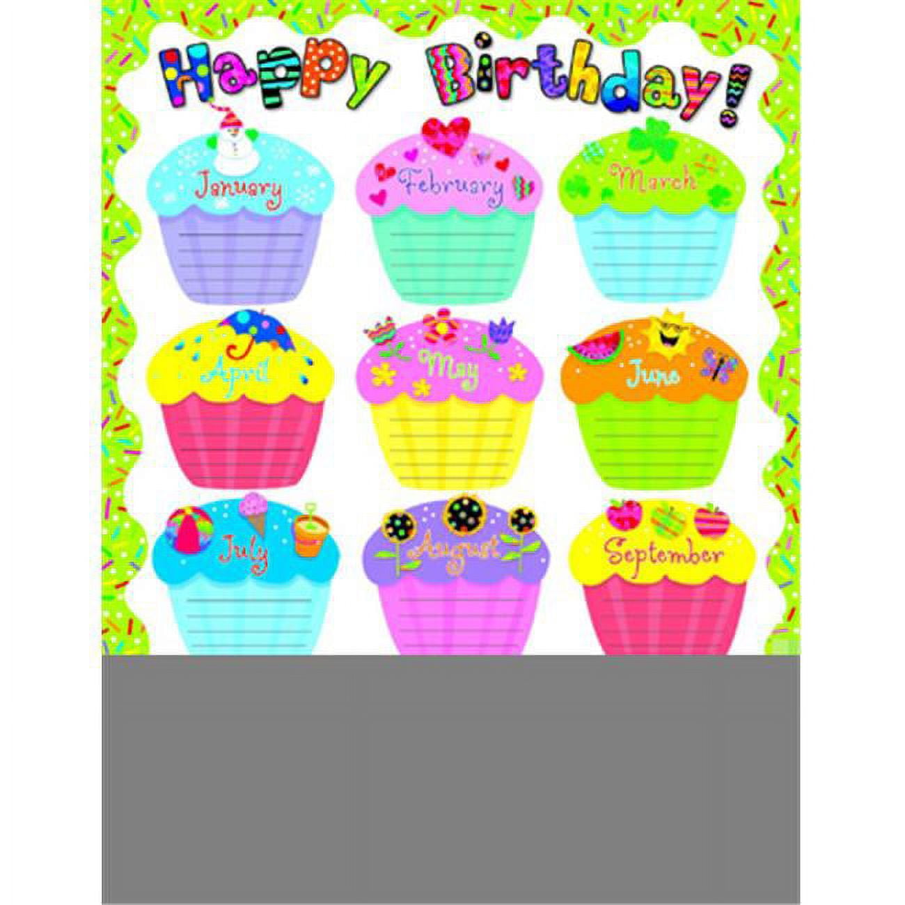 Creative Teaching Press Happy Birthday Chart - Walmart.com