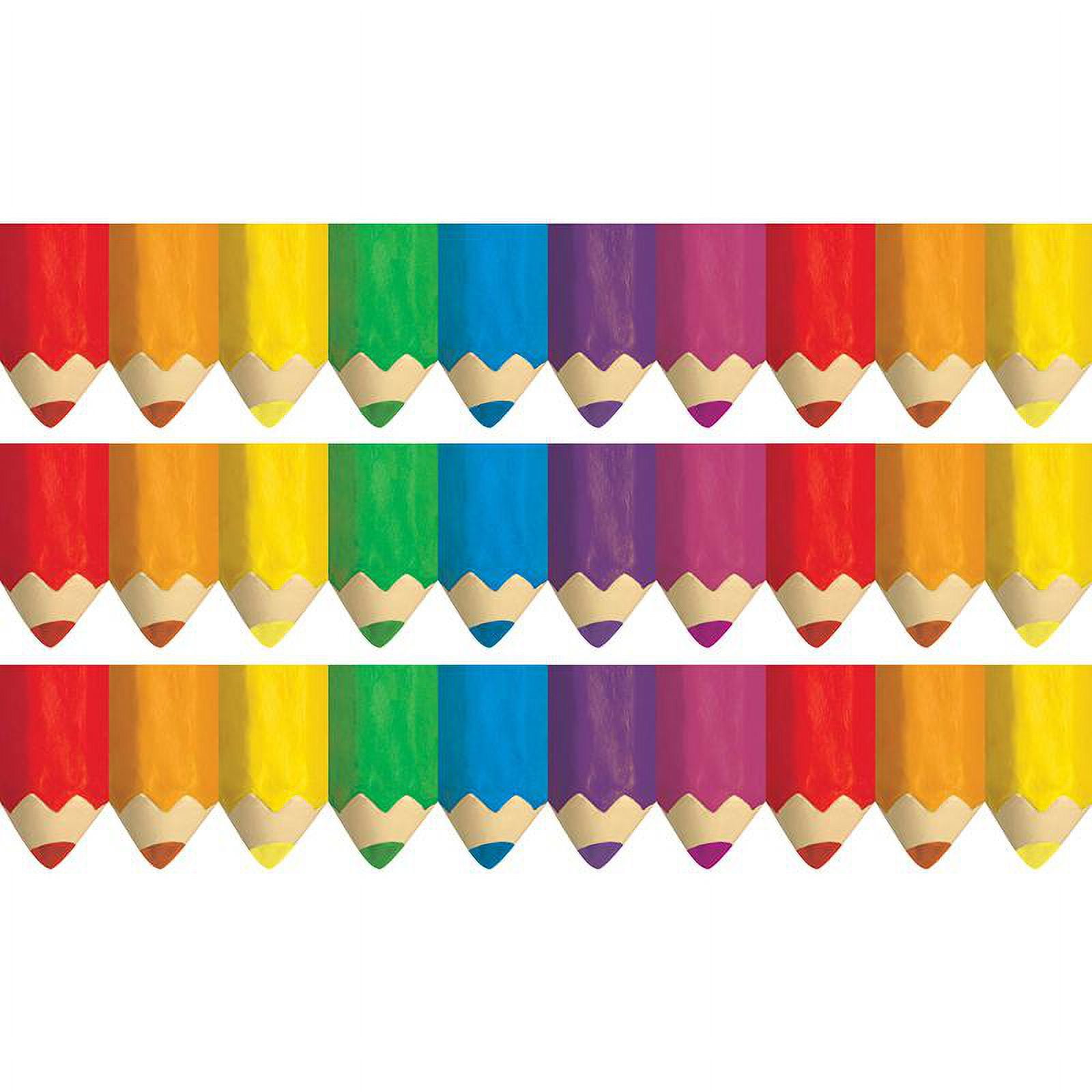 Creative Teaching Press Jumbo Color Pencils EZ Border, 48 Feet Per Pack ...