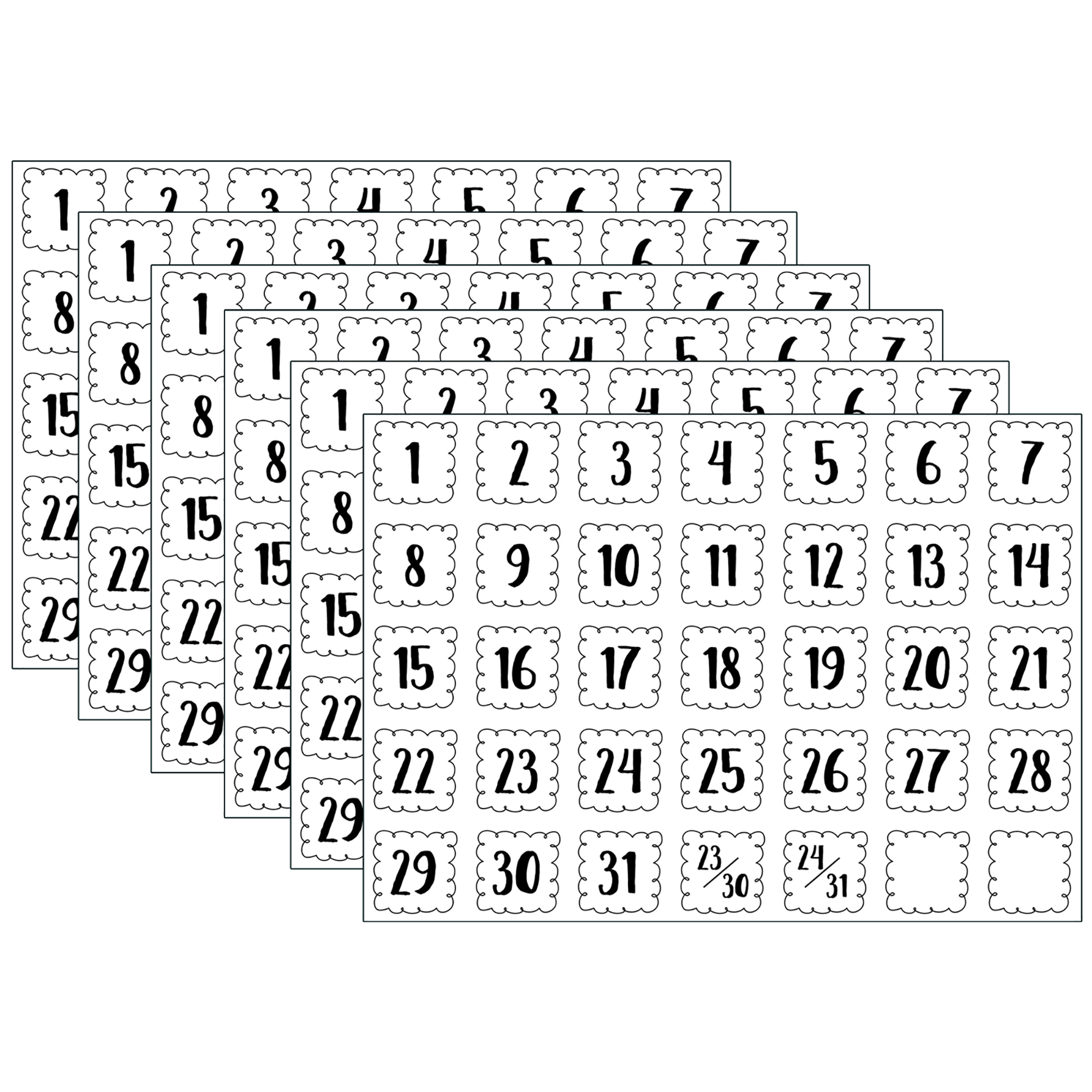 Creative Teaching Press Loop-de-Loop Calendar Days, 210 Pieces ...