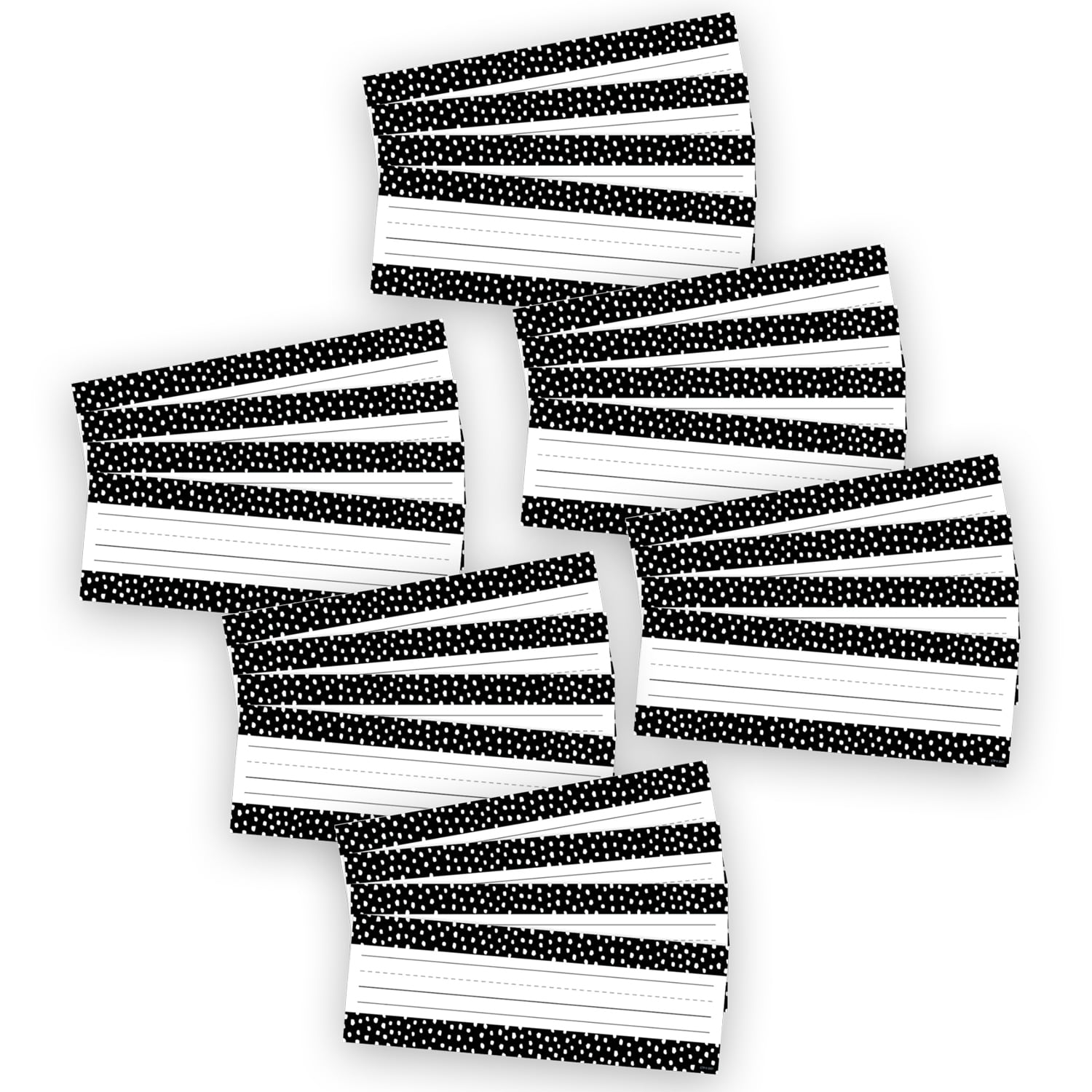 Creative Teaching Press Messy Dots on Black Name Plates, 9-1/2" x 3-1/4 ...