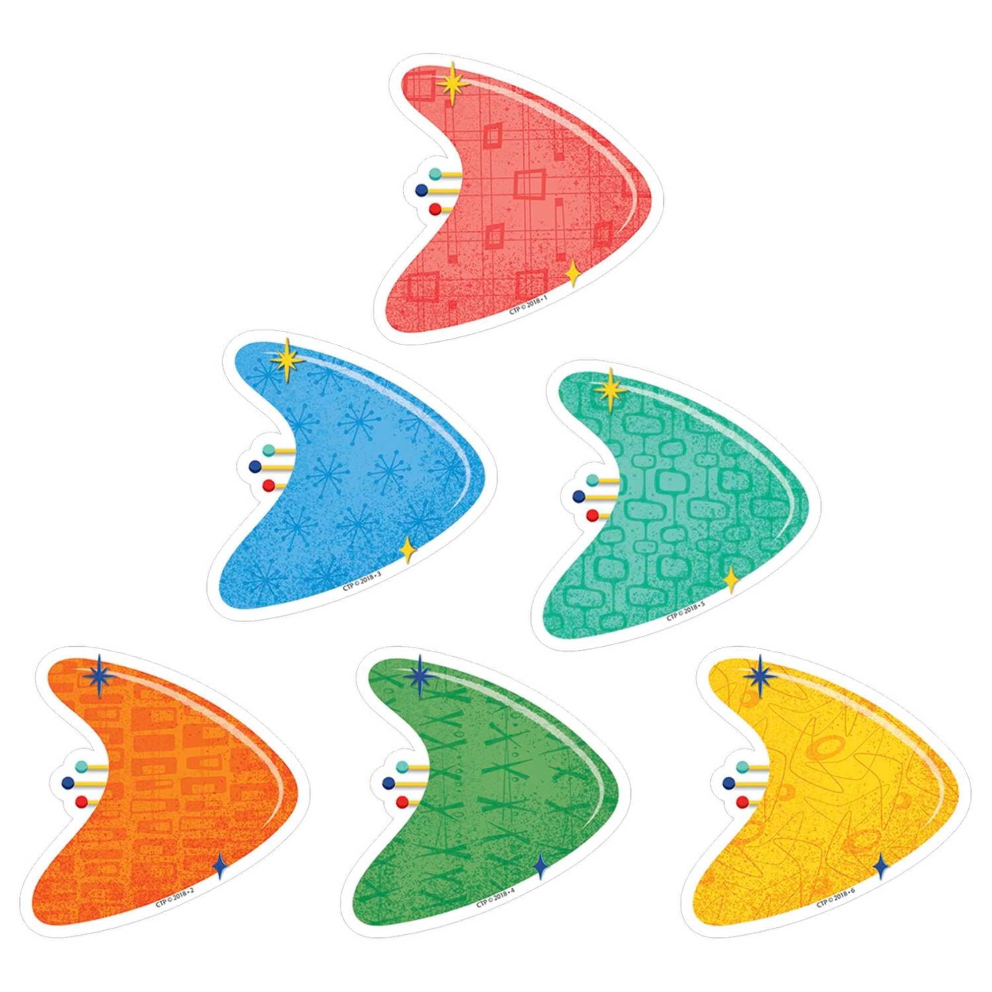 BOOMERANGS 3" DESIGNER CUT-OUTS - Walmart Business Supplies