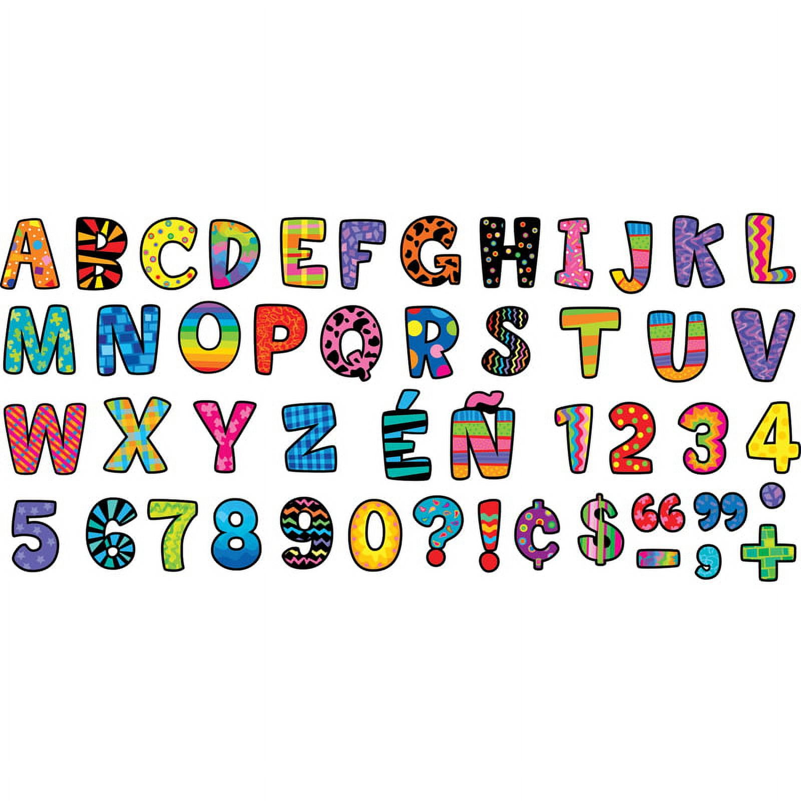 CTP4628 - Poppin' Patterns Uppercase Letter Stickers by Creative ...