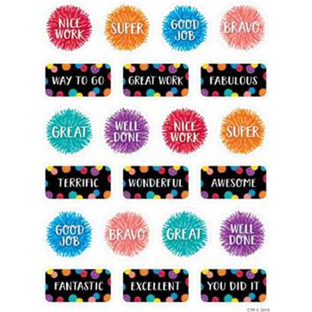 Pom-Pom Rewards Stickers, 105 Pieces - Walmart.com
