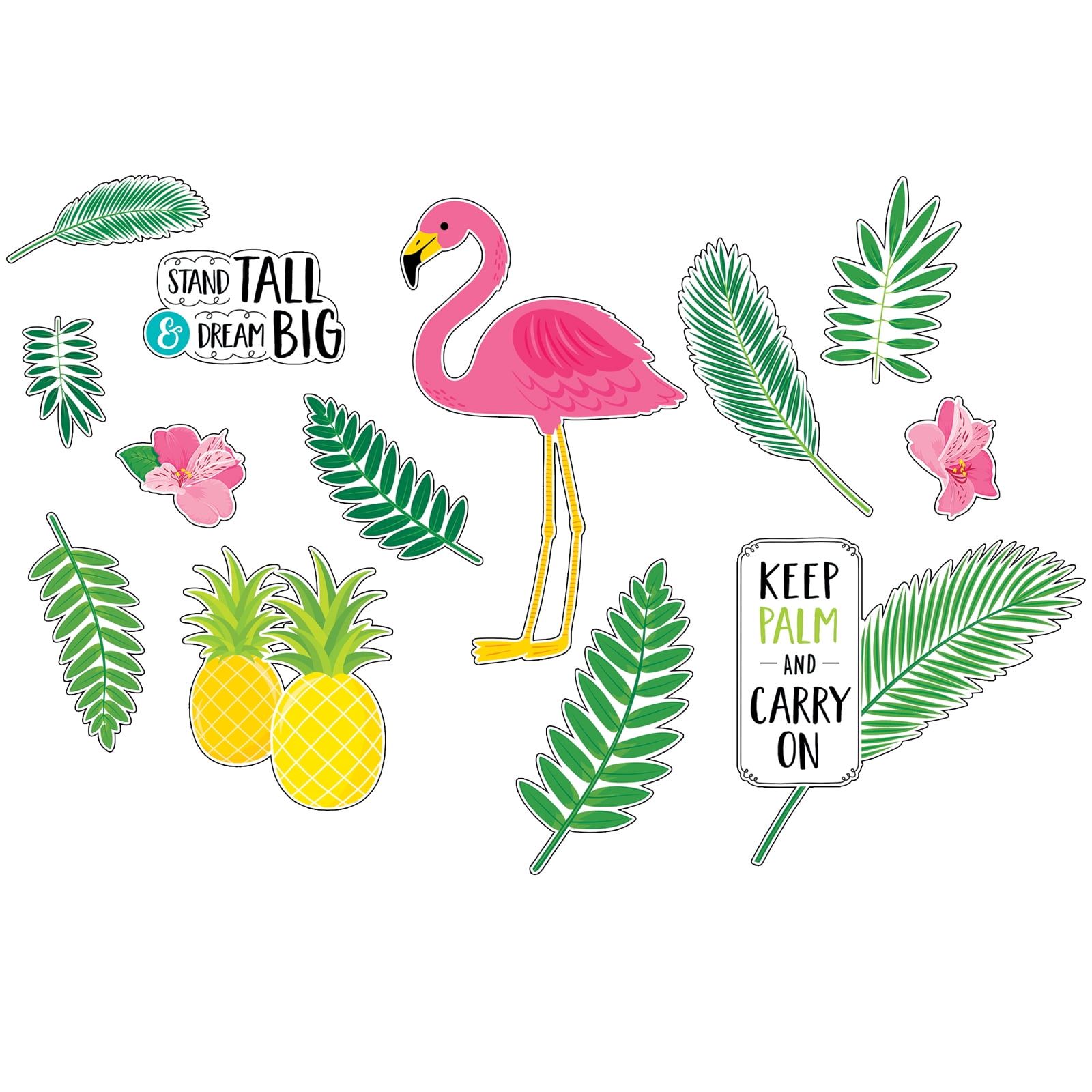 Creative Teaching Press® Palm Paradise Flamingo Fun Bulletin Board Set ...