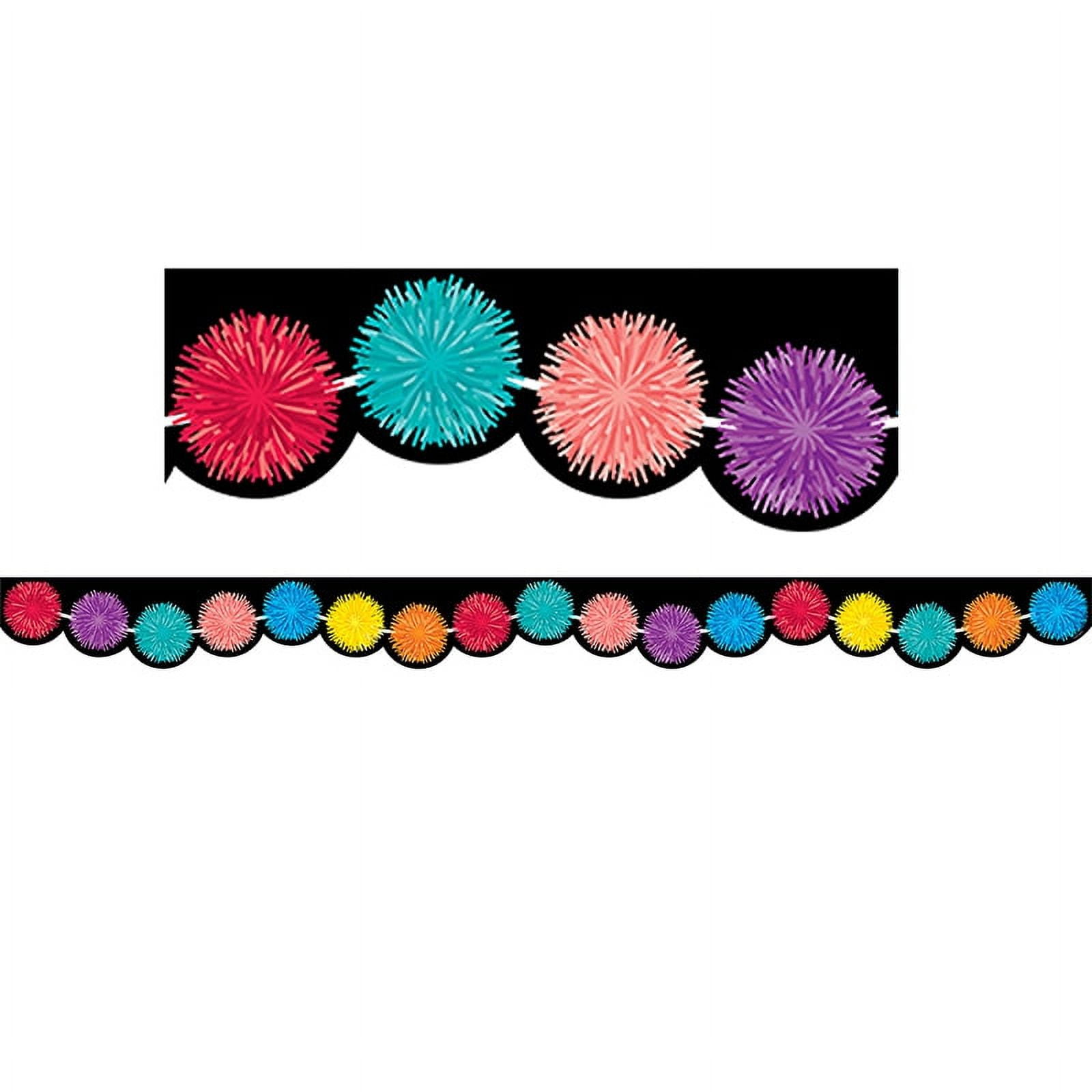 Creative Teaching Press Pom-Poms Border CTP (8408) - Walmart.com