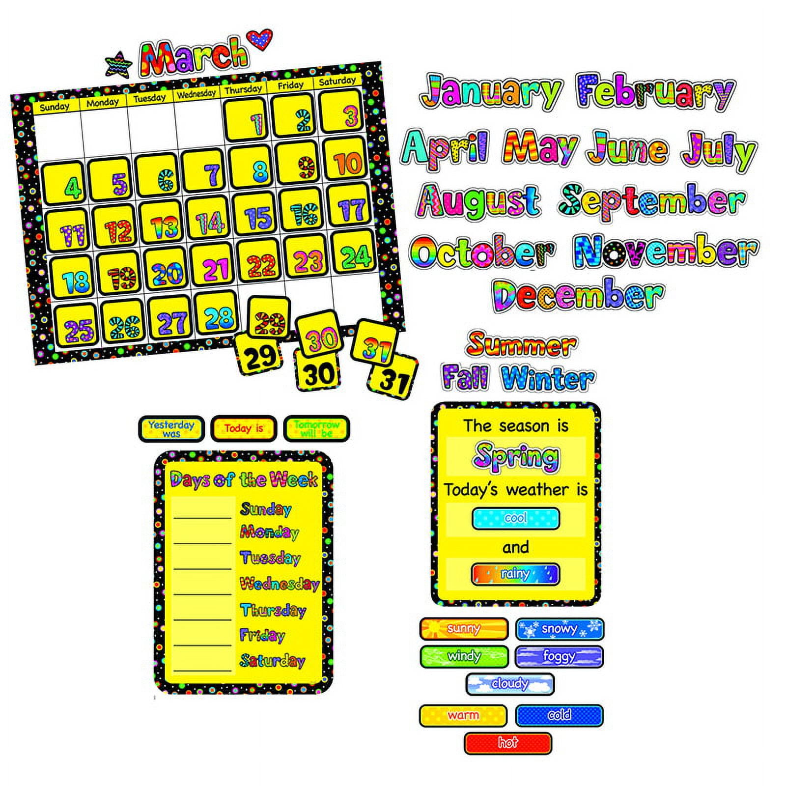 Creative Teaching Press Poppin Patterns Calendar Set 2 St 1178 ...