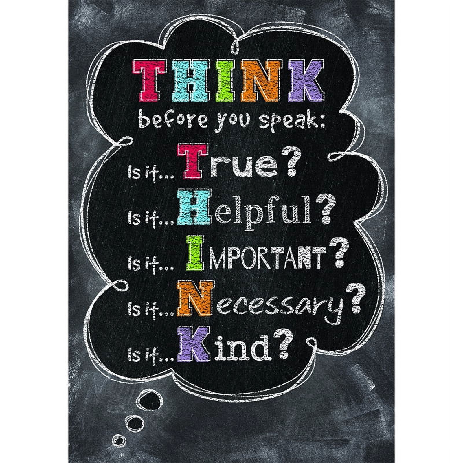 Before you speak Inspire U Poster - Walmart.com