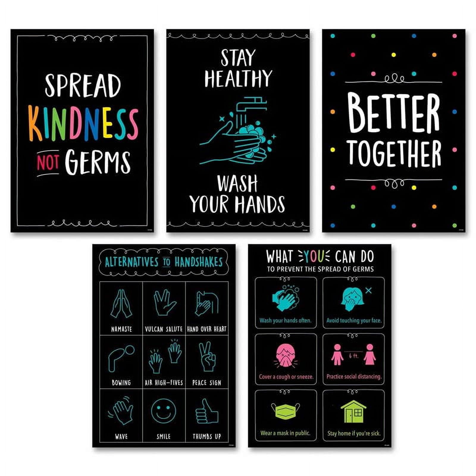 Creative Teaching Press Staying Healthy Inspire U 5-Poster Pack ...