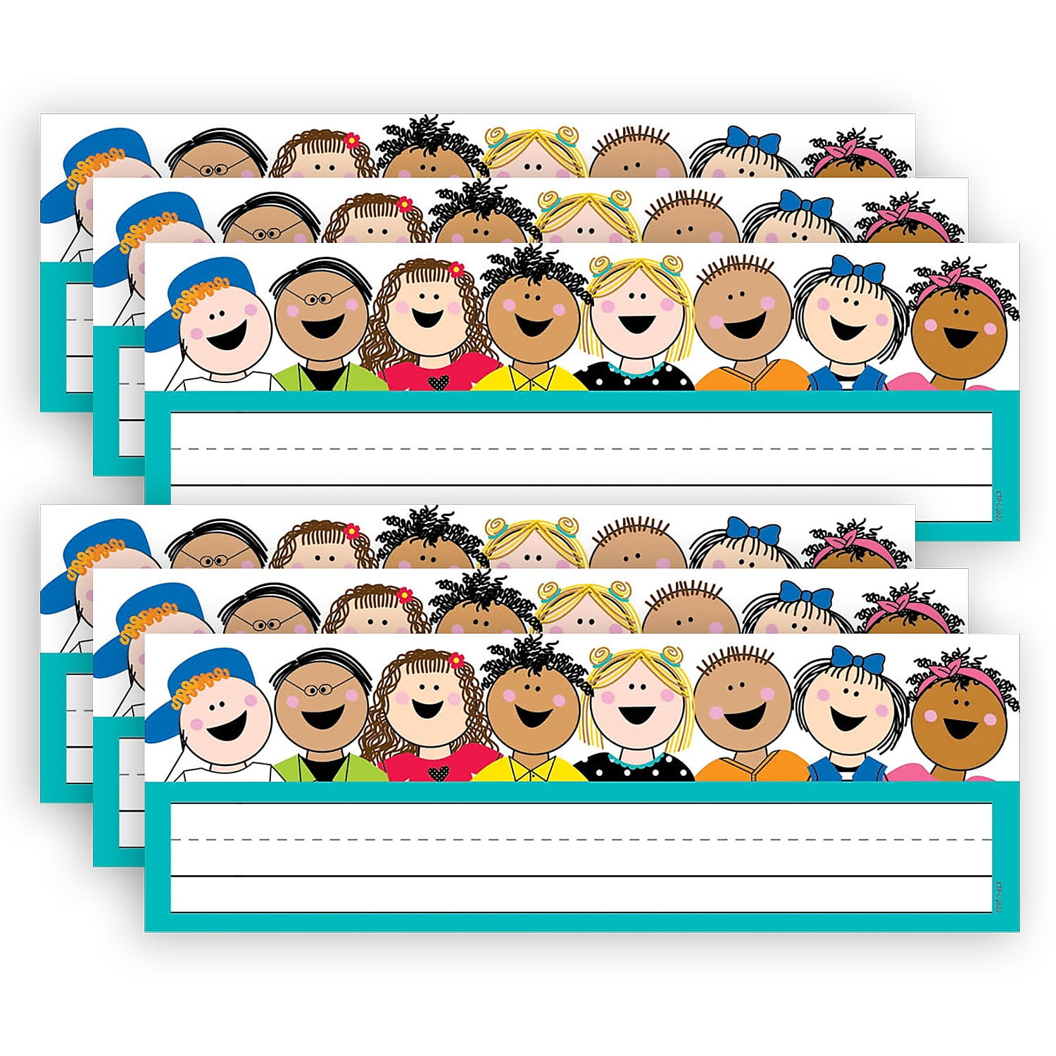 Creative Teaching Press Stick Kids Name Plates 9-1/2" x 3-1/4" 36/Pack ...