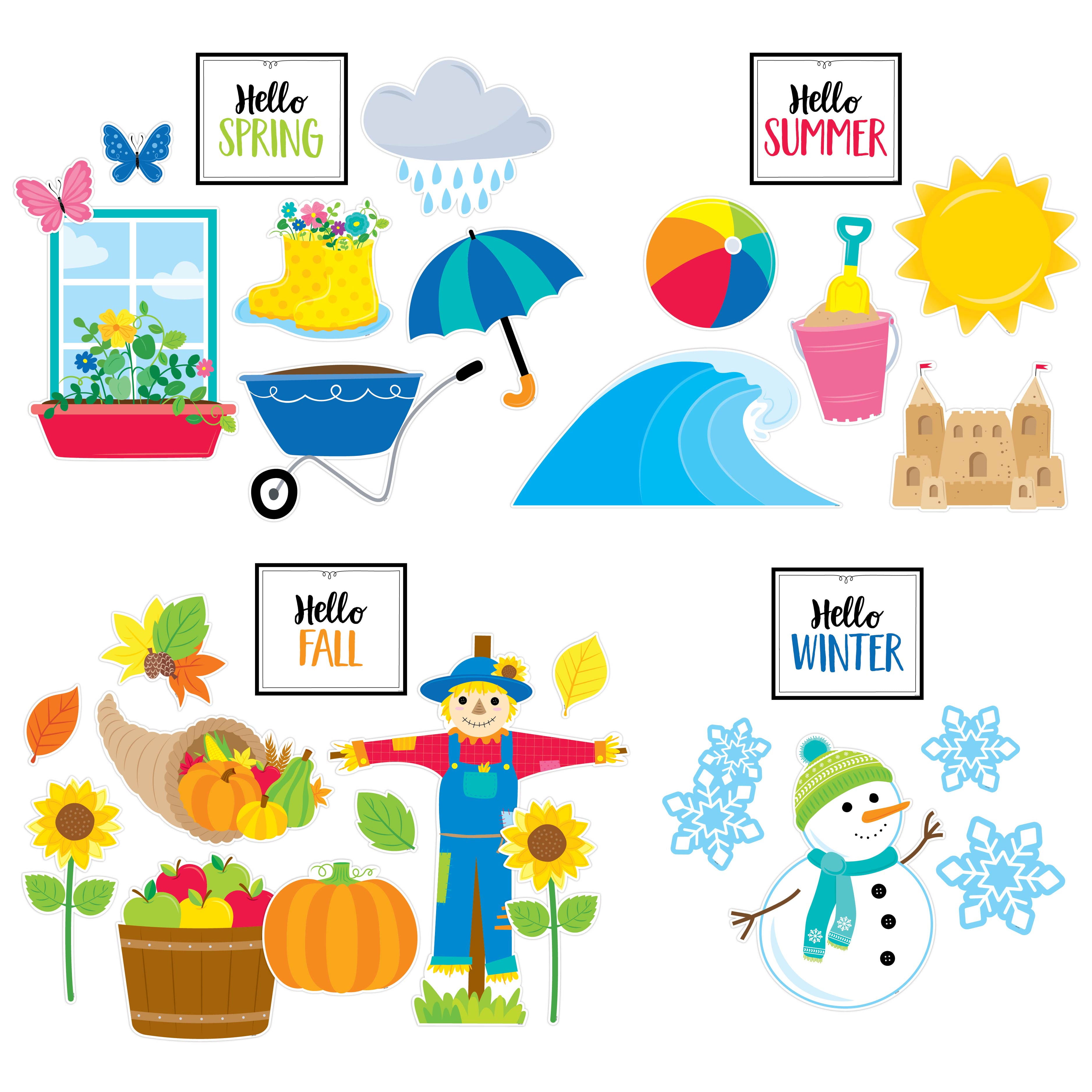 Creative Teaching Press Year-Round Seasonal Accents Bulletin Board Set ...