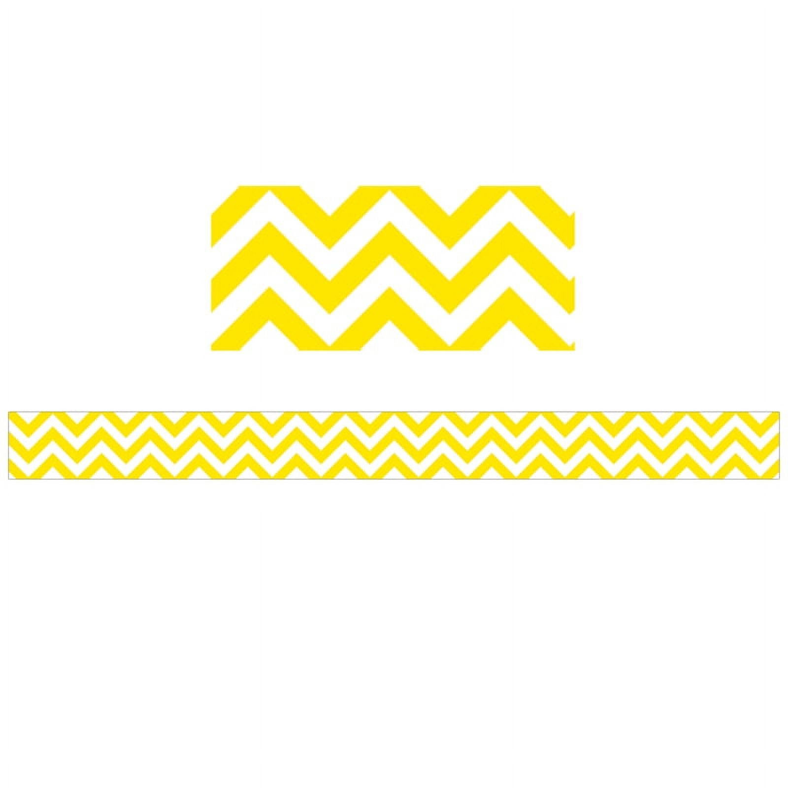 Creative Teaching Press Yellow Chevron Border 6 Pk 0175 - Walmart.com
