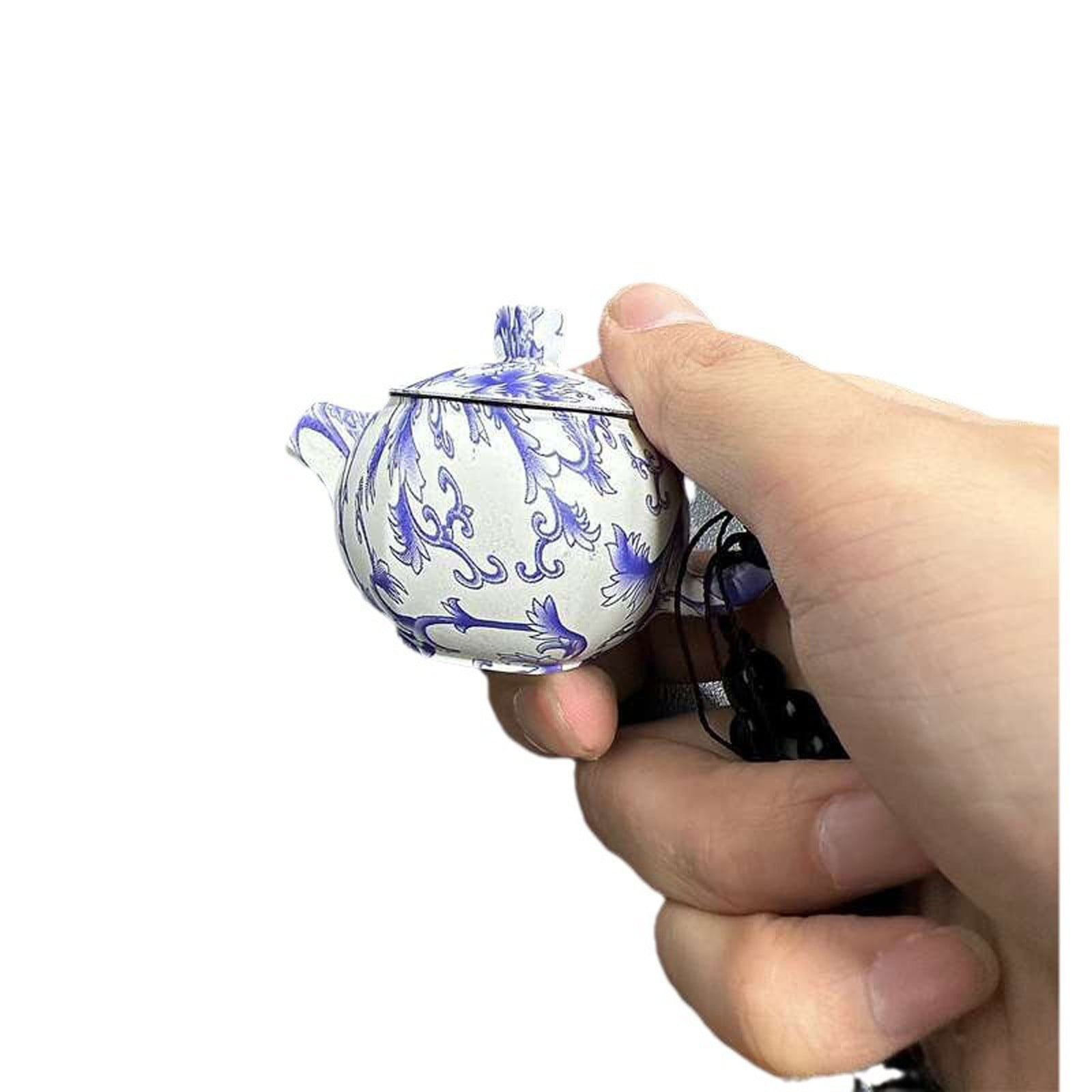 Creative Teapot Lighter, Blue and White Porcelain Teapot Lighter, Cool ...