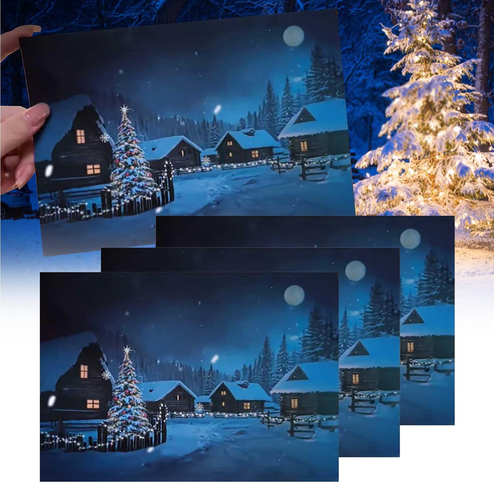 Creative Temperature Changing Christmas Card, Valentine's Day Warm ...