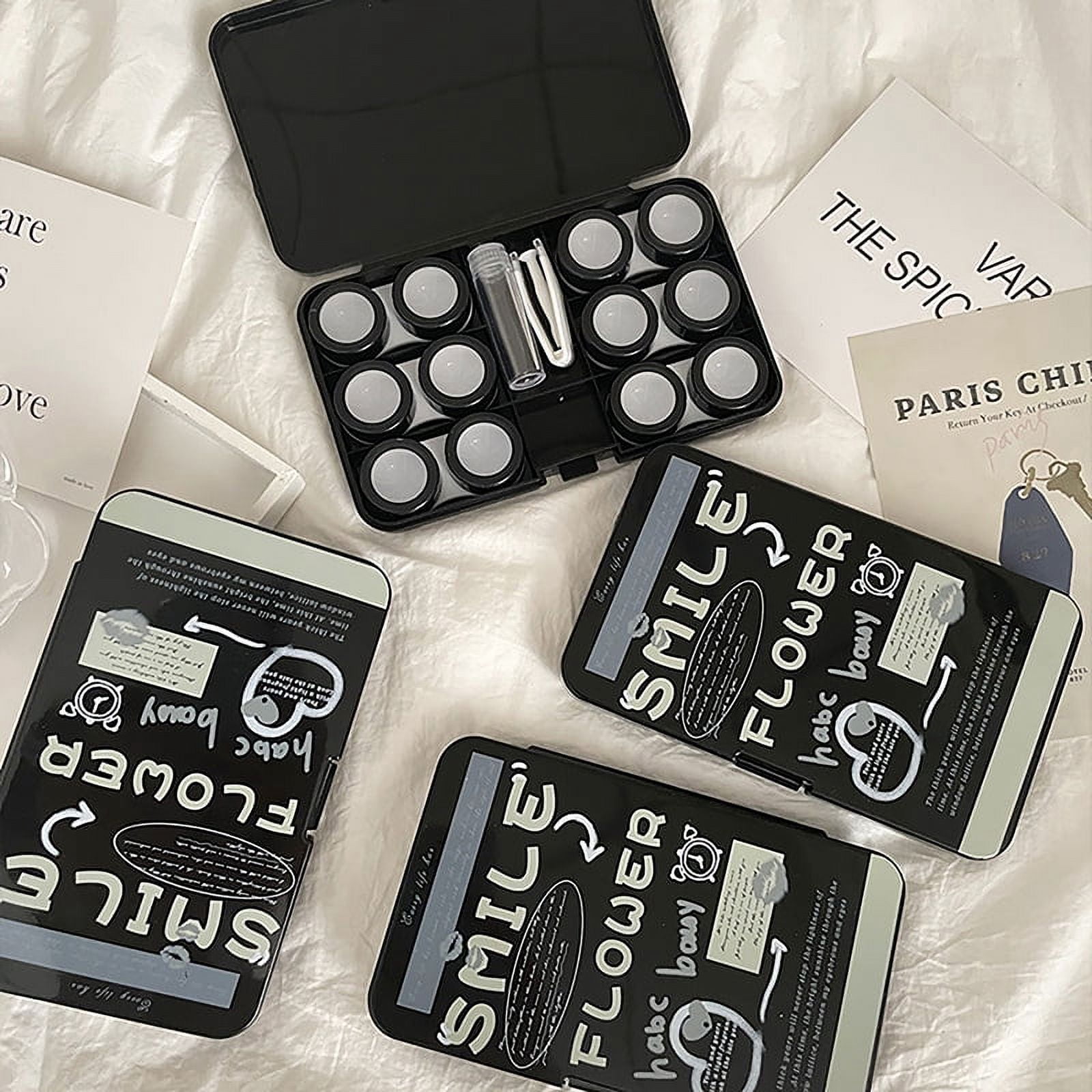 Creative Text Simple Portable Contact Lens Box Companion Care Box ...