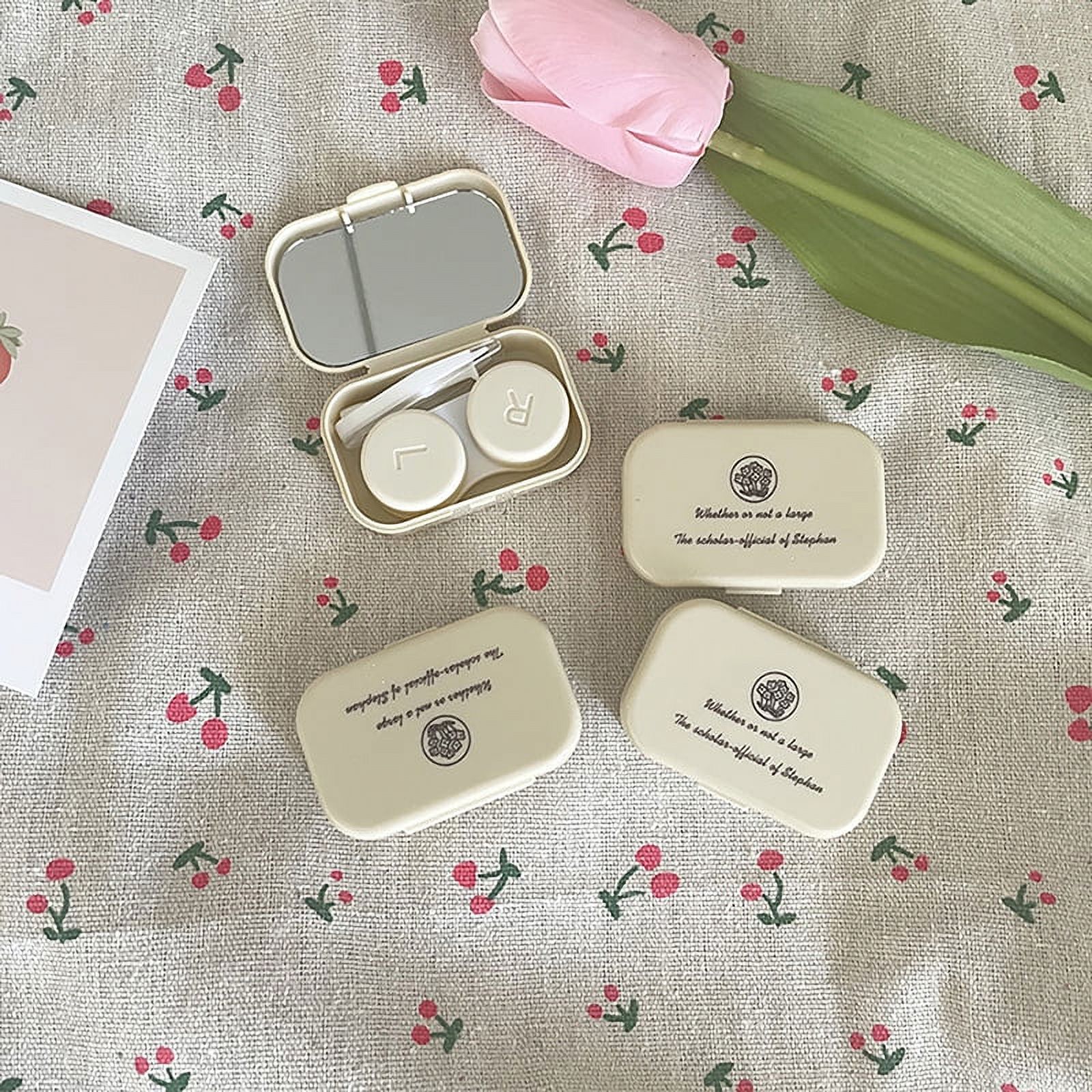 Creative Text Simple Portable Contact Lens Box Companion Care Box ...