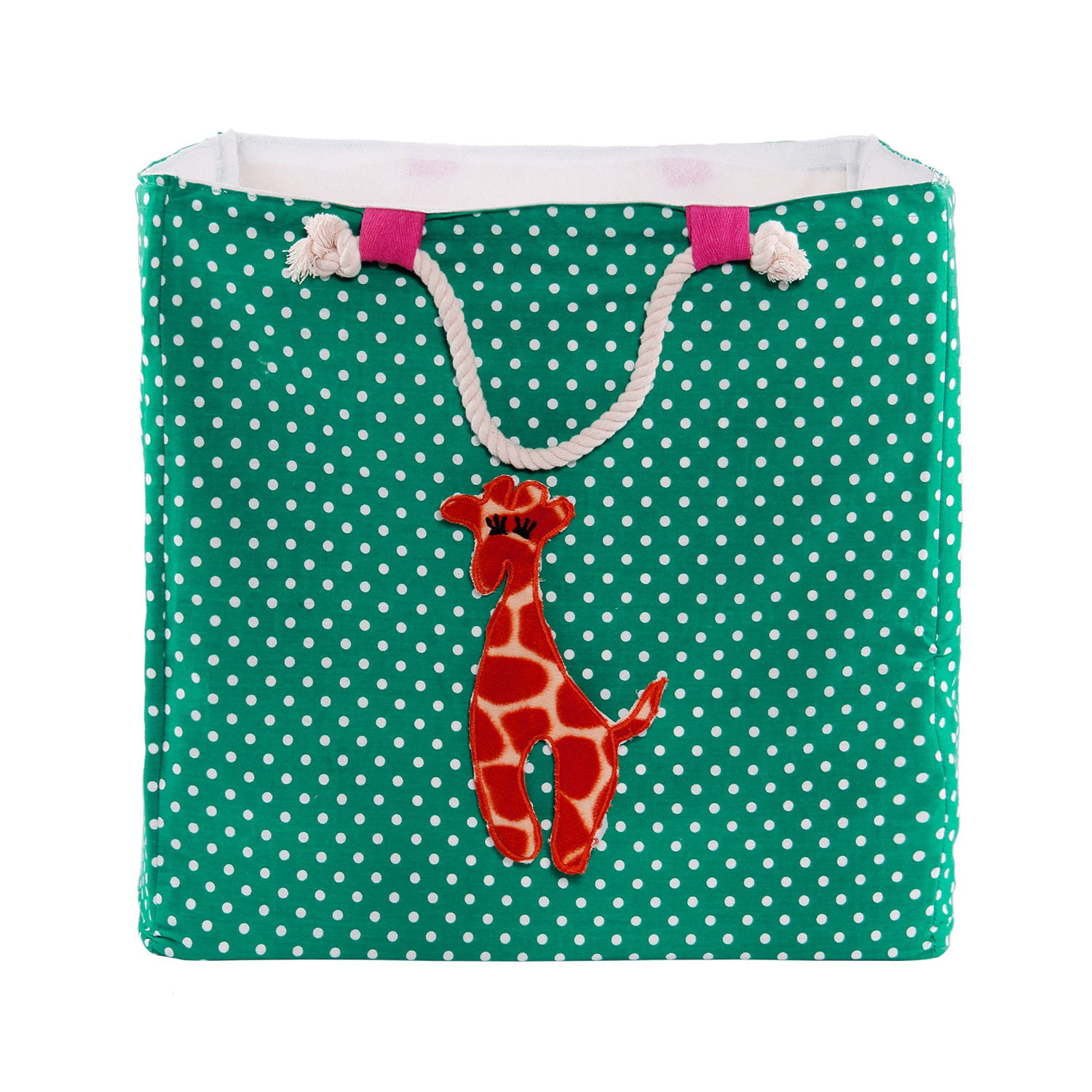 Creative Textiles Green Multipurpose Zebra Design Foldable Laundry ...