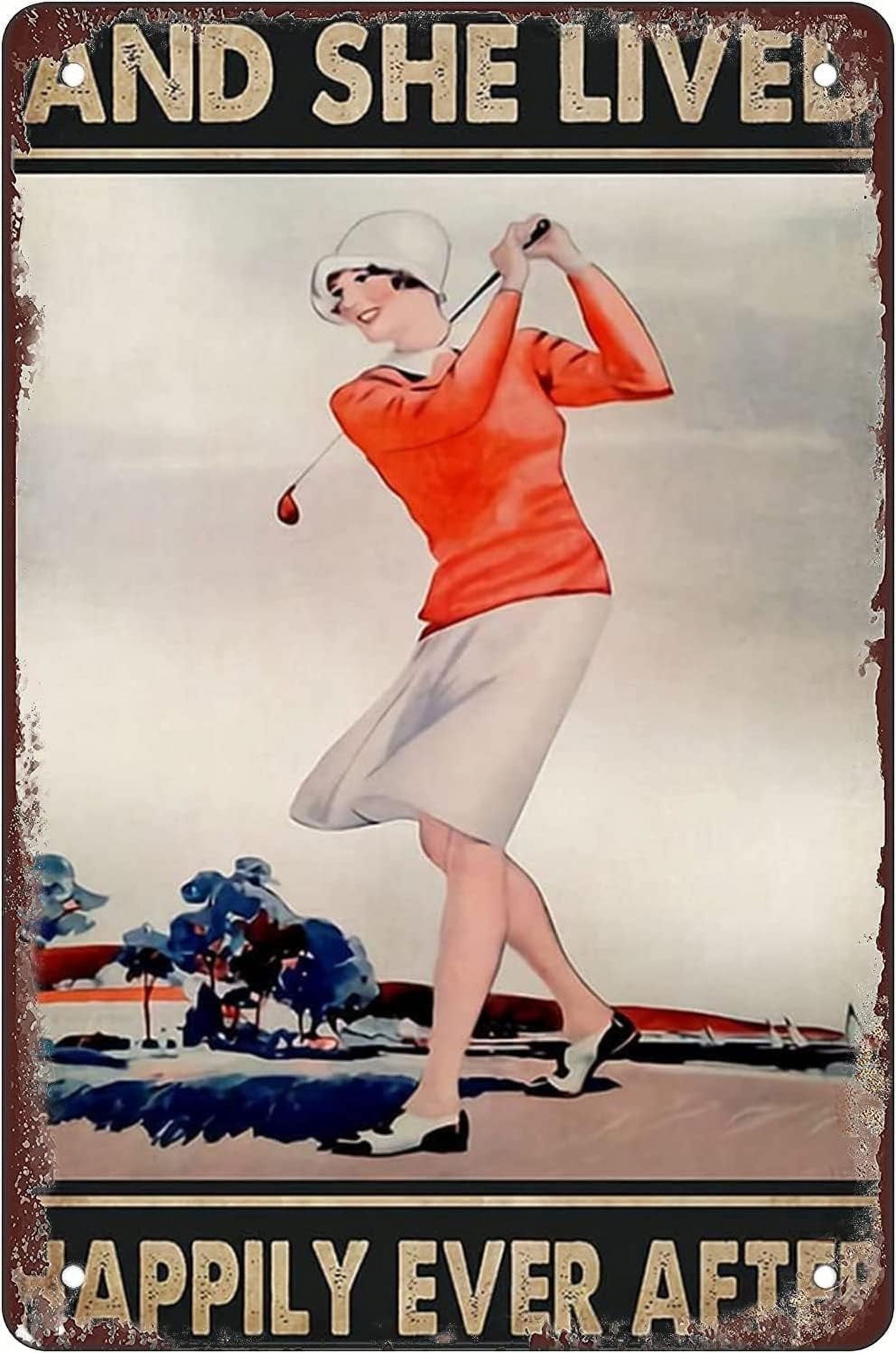 Creative Tin Sign Funny Lived Happily Metal Tin Sign Funny Novelty ...