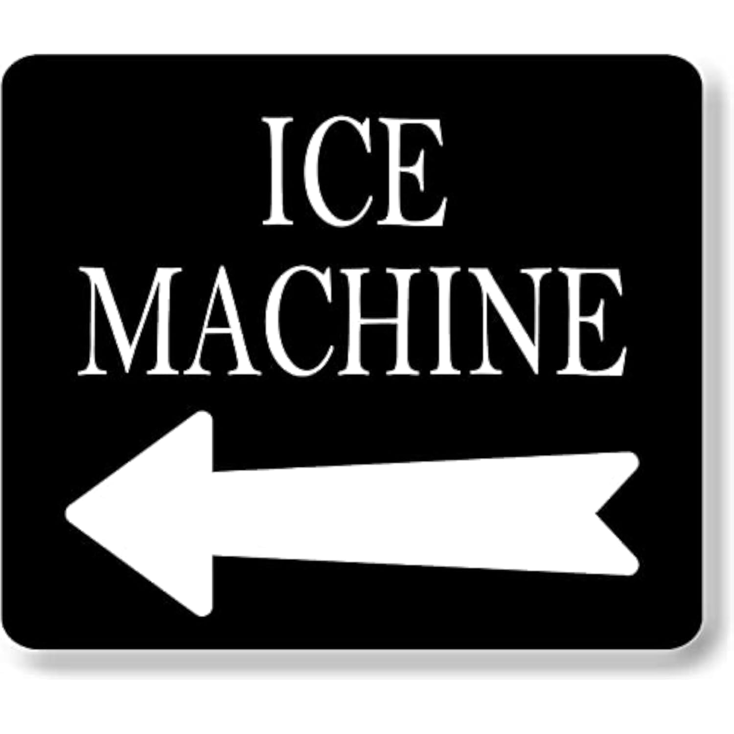 Creative Tin Sign Ice Machine Left Arrow Funny Novelty Metal Sign Retro ...