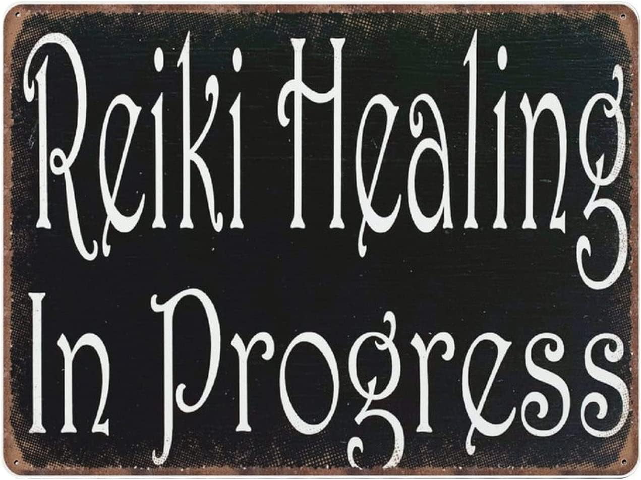 Creative Tin Sign Reiki Healing in Progress Funny Novelty Metal Sign ...