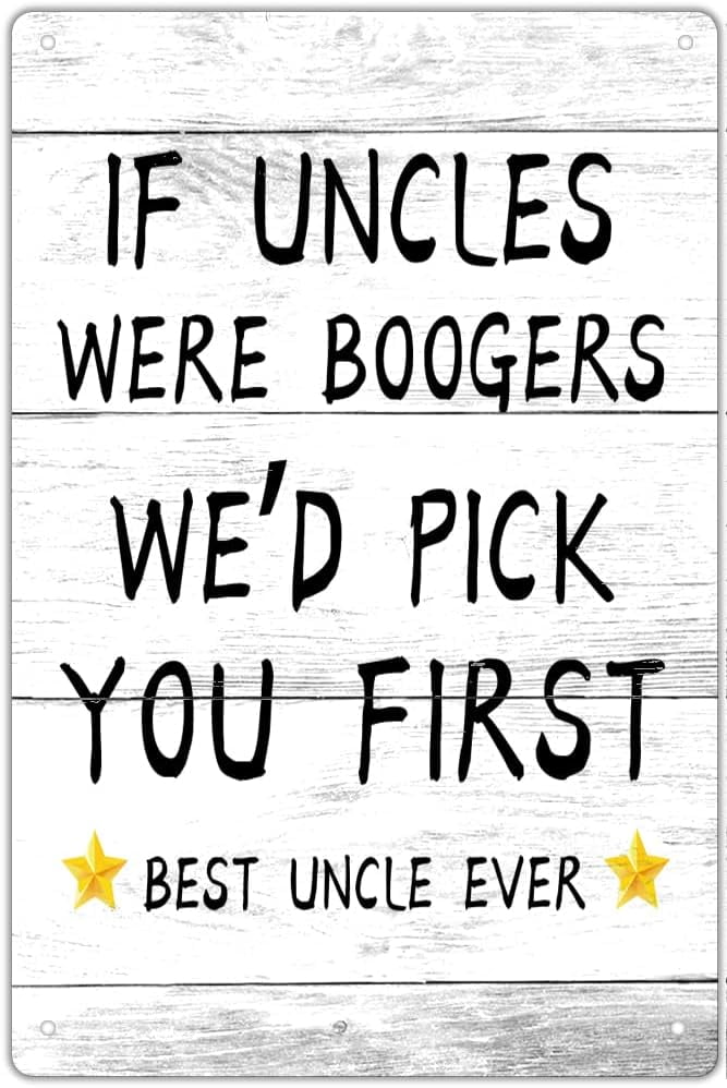 Creative Tin Sign - to Uncle Vintage Tin Sign Gifts from Nephew Niece ...