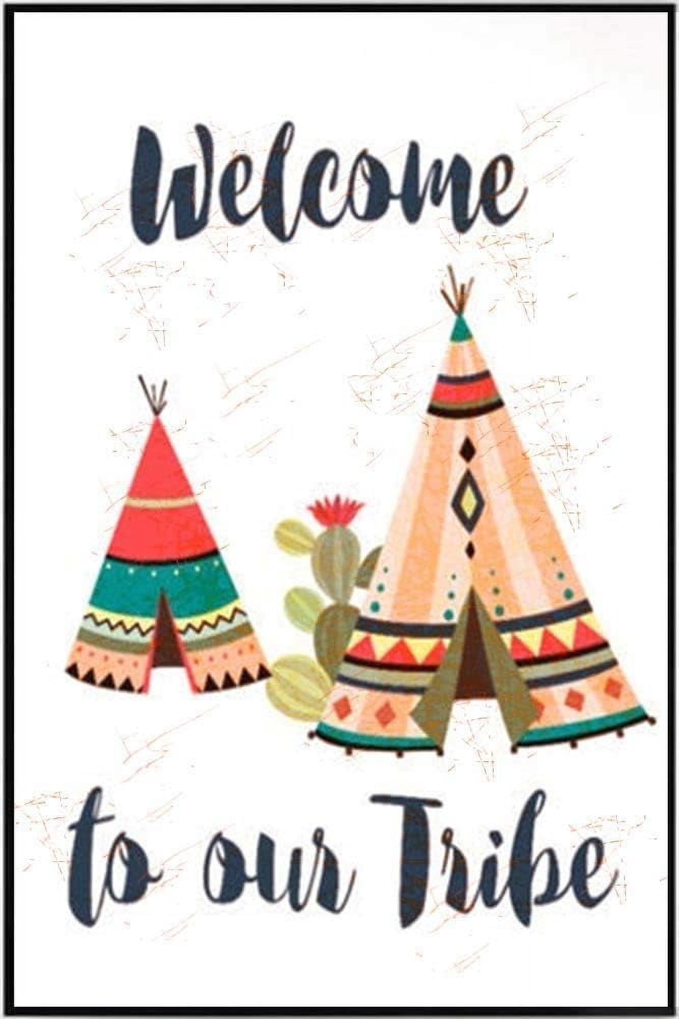 Creative Tin Sign Welcome to Our Tribe Funny Novelty Metal Sign Retro ...